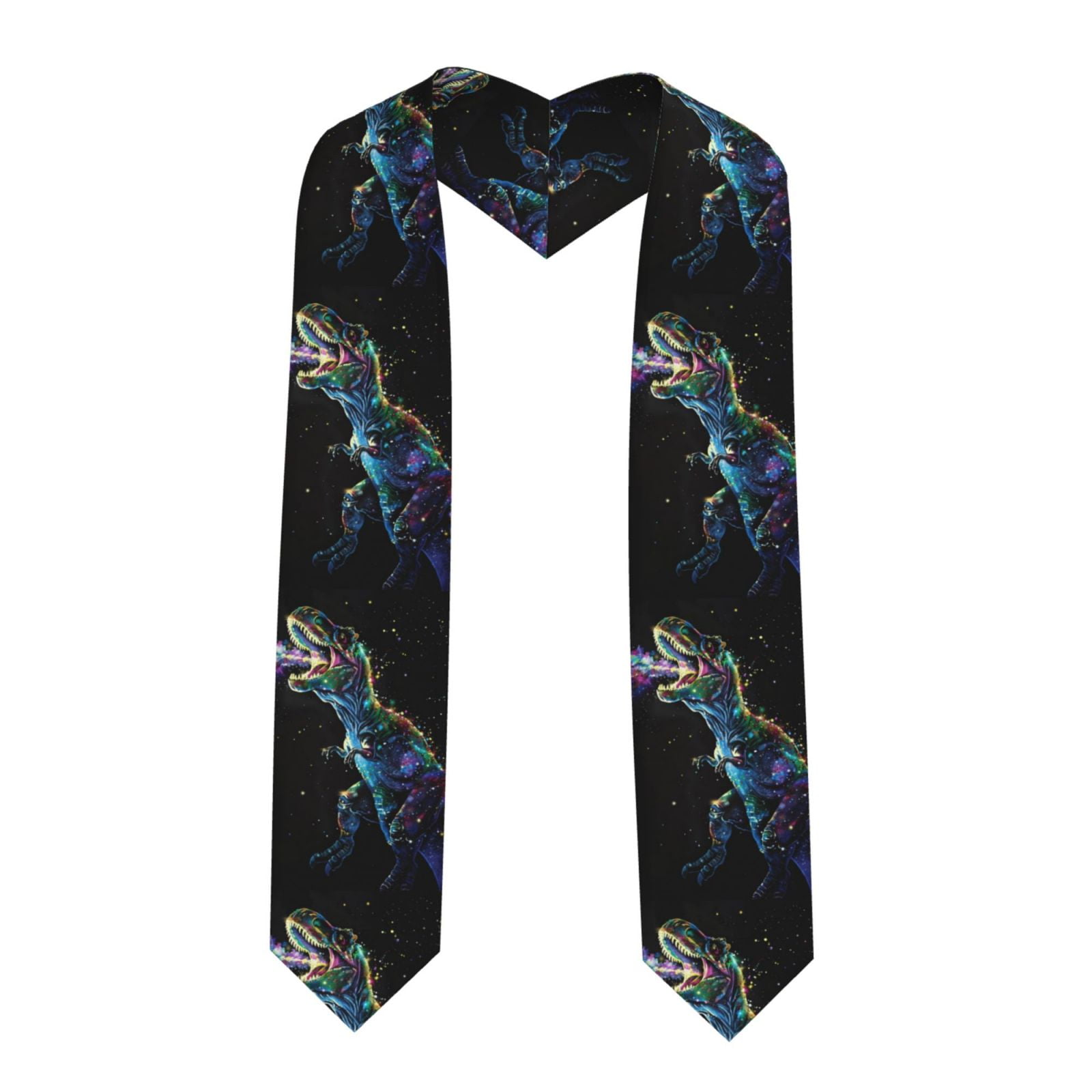 Kdxio colorful flames dinosaur Graduation Stole Class, Graduation Sash ...