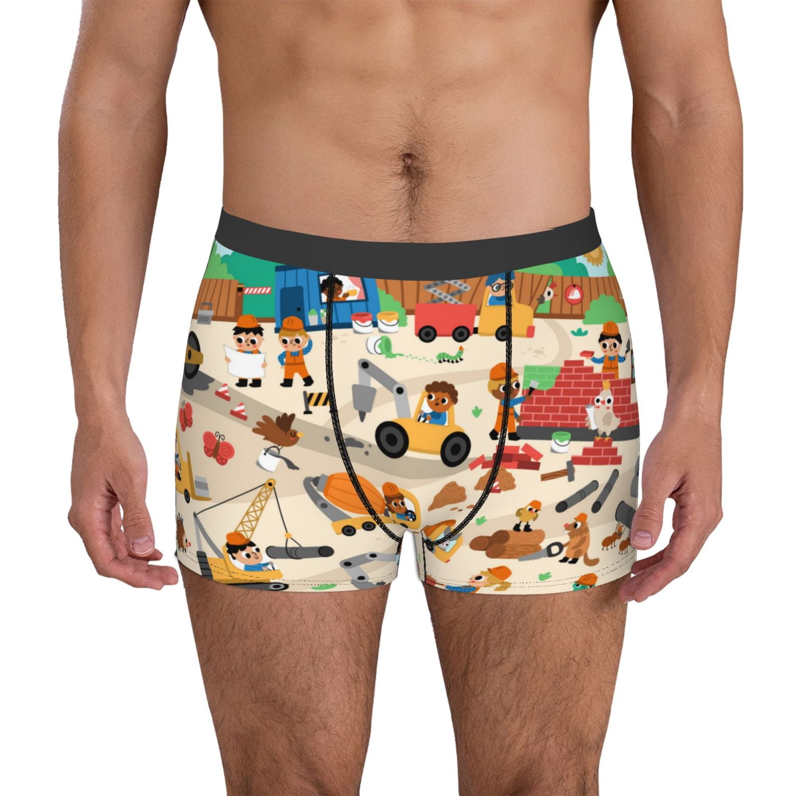 Kdxio construction road work landscape Men's Boxer Briefs,Soft and ...