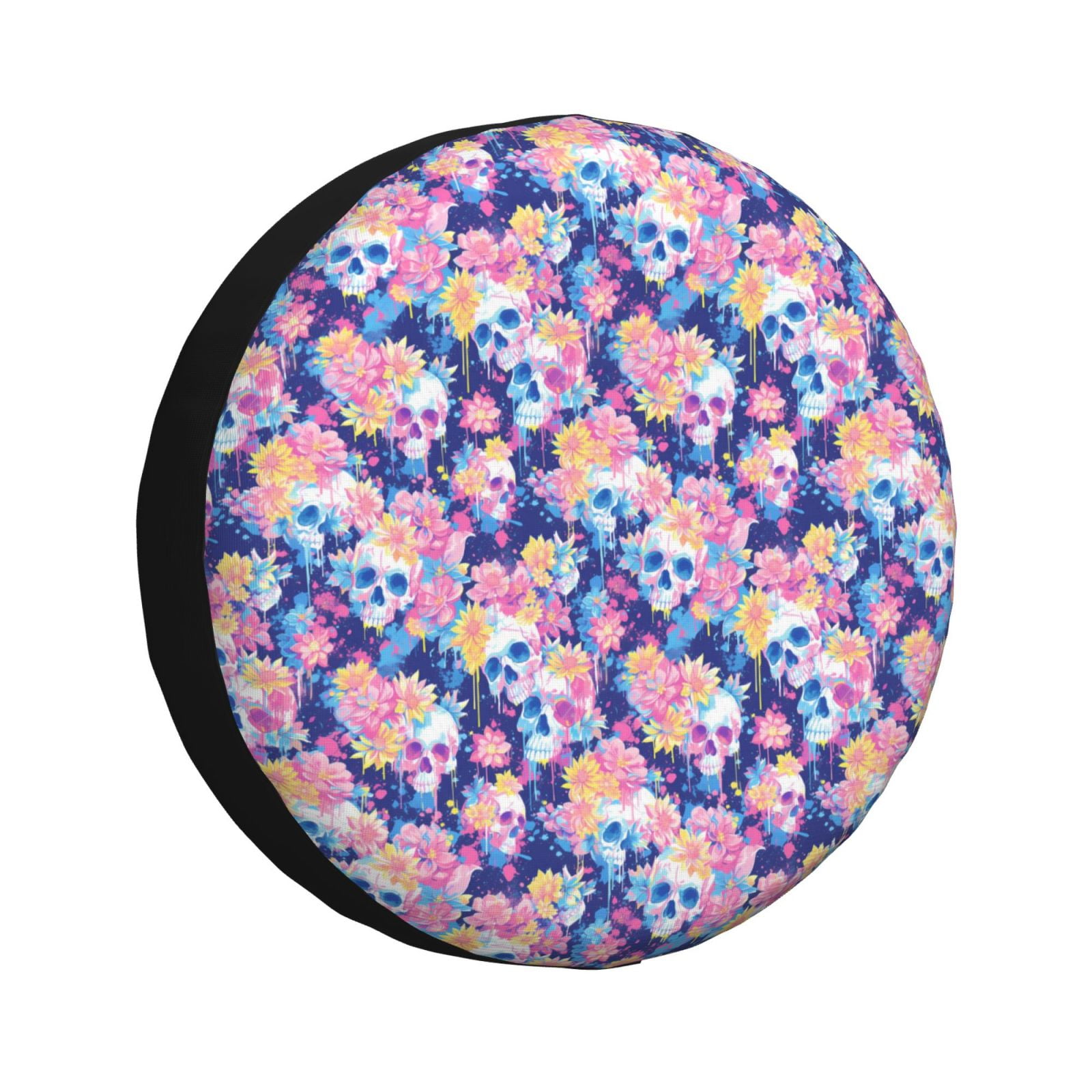 Kdxio graffiti style Skull flower for Tire Cover Wheel Protectors Tyre ...