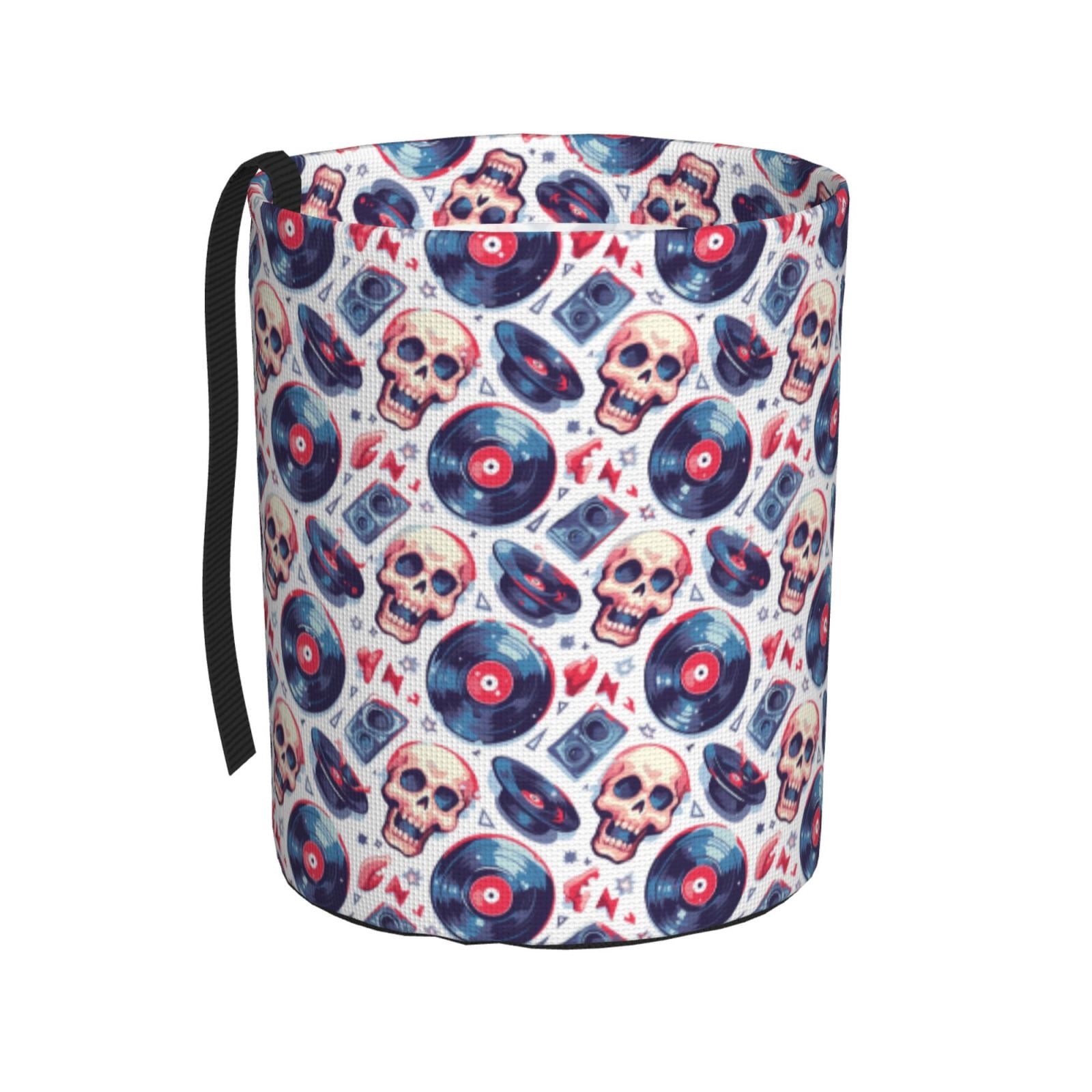 Kdxio record rock music Skull Car Trash Can Garbage Car Accessories ...