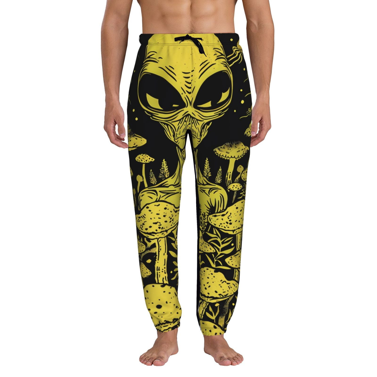 Kdxio saucerman Mushroom Forest Pattern Joggers,Sweatpants for Men with ...