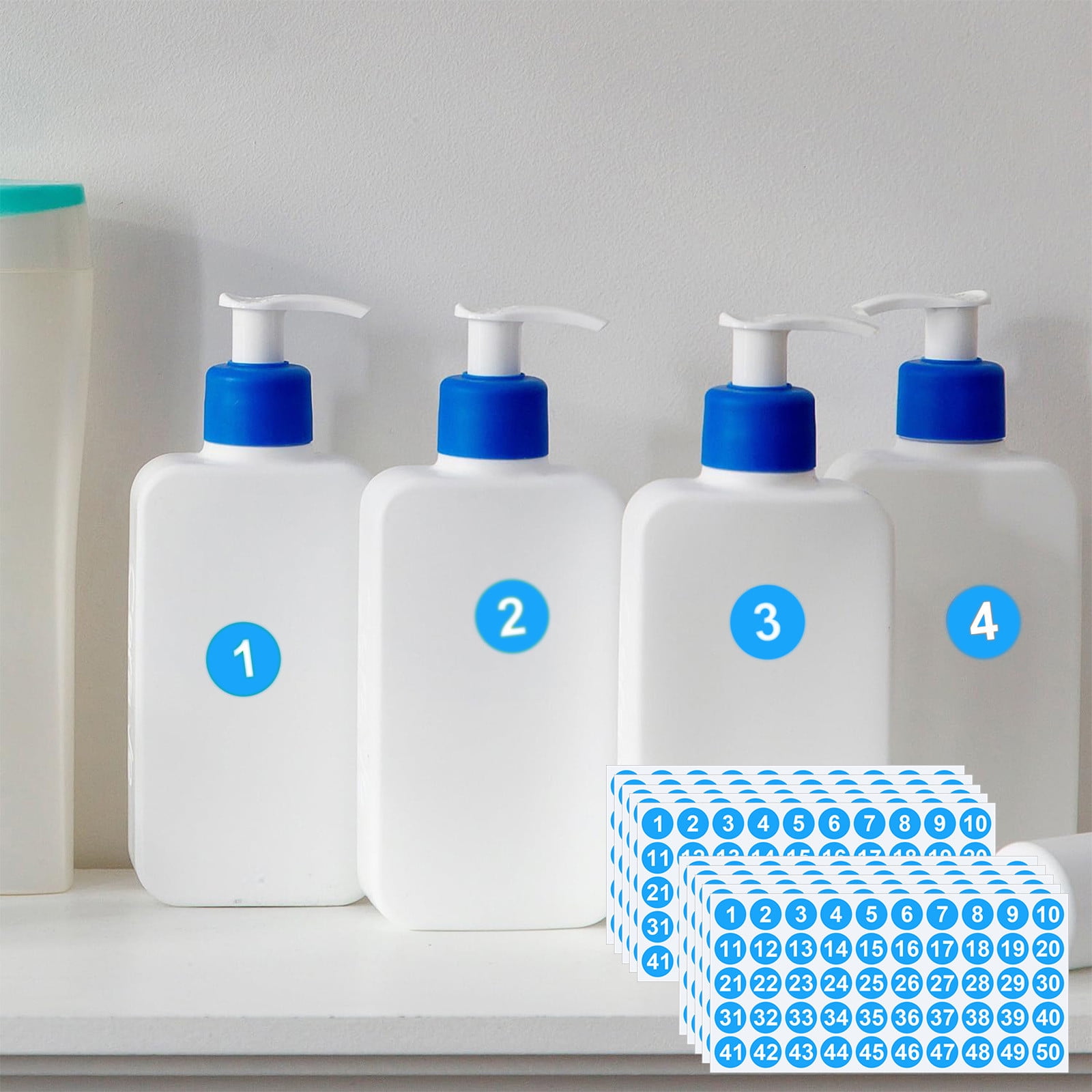 Ke1Clo 1 Inch Number Stickers under $5! Self Adhesive Labels Blue 10.7x5.4 inch for School ...