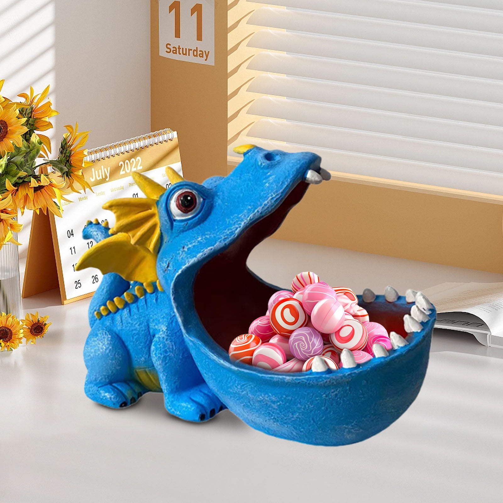 Ke1Clo Dinosaur Candy Bowl under $5! Resin Storage Container for Home ...