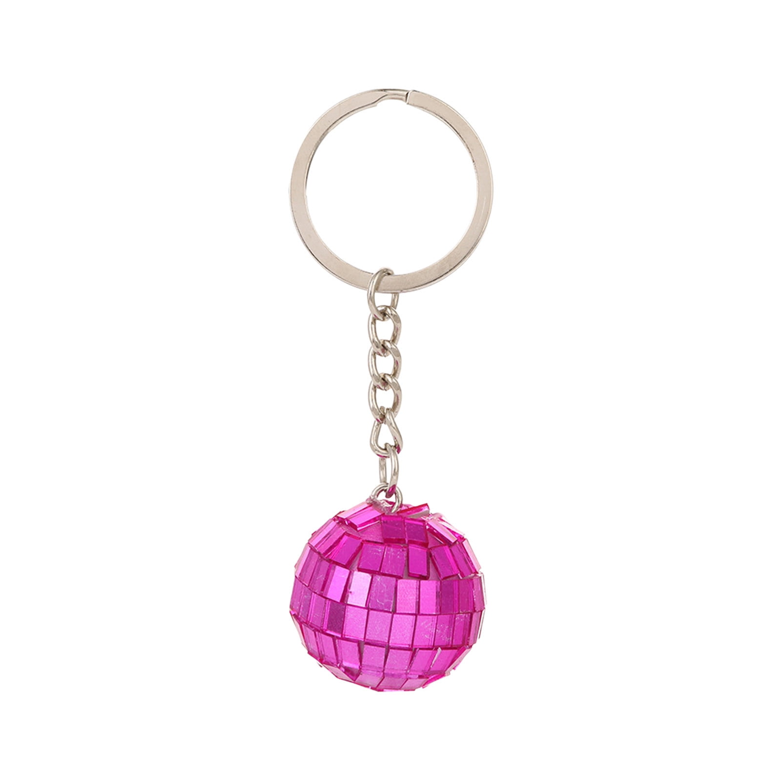 Ke1Clo Disco Ball Keychain, Mini Disco Balls Keychains, Red Small Disco ...