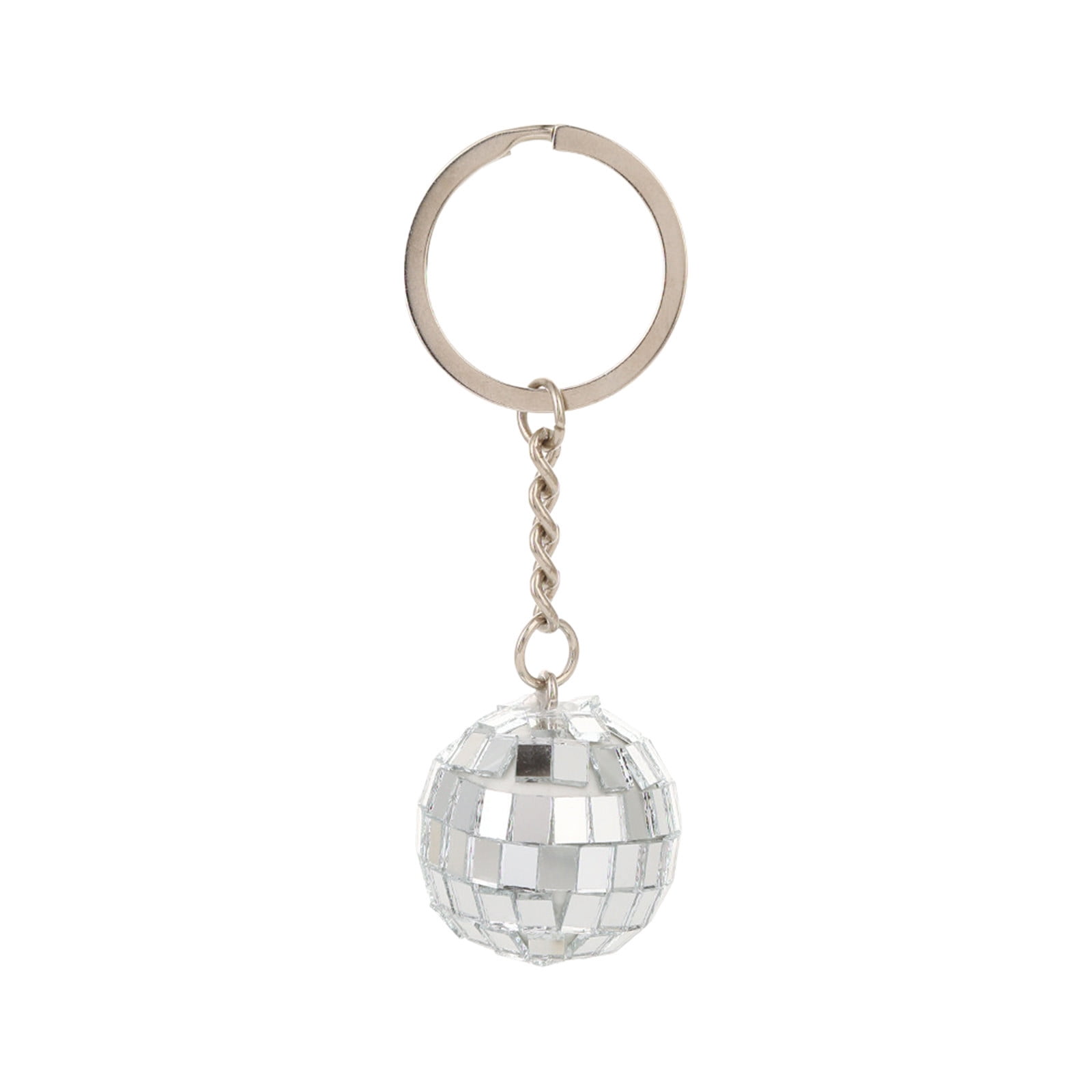 Ke1Clo Disco Ball Keychain, Mini Disco Balls Keychains, Silver Small ...