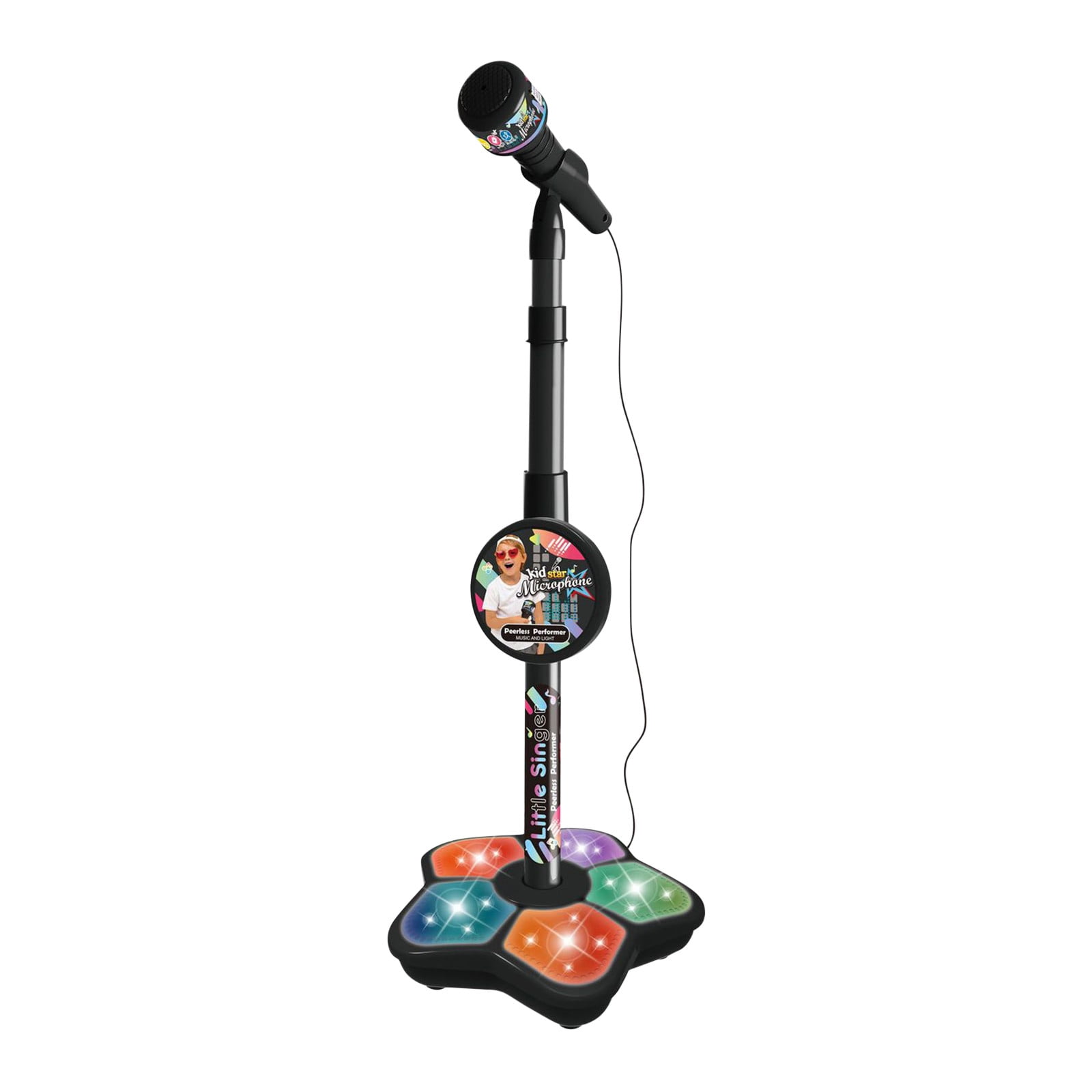 Ke1Clo Microphone for Kids (Black), Kids Microphone with Stand Karaoke ...