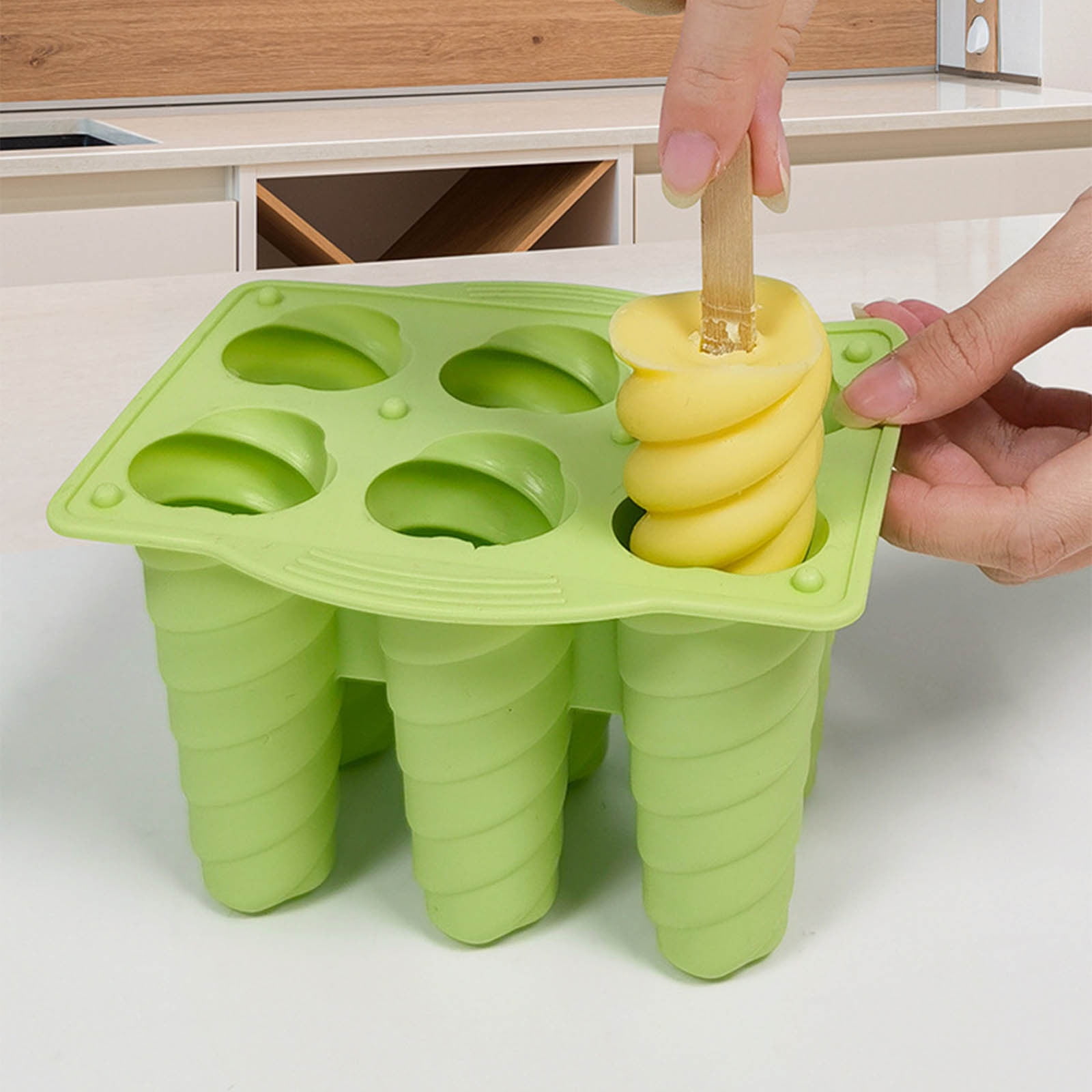 Ke1Clo Popsicle Mold under $5! 6-in-1 Ice Cream Maker With Lid Homemade ...