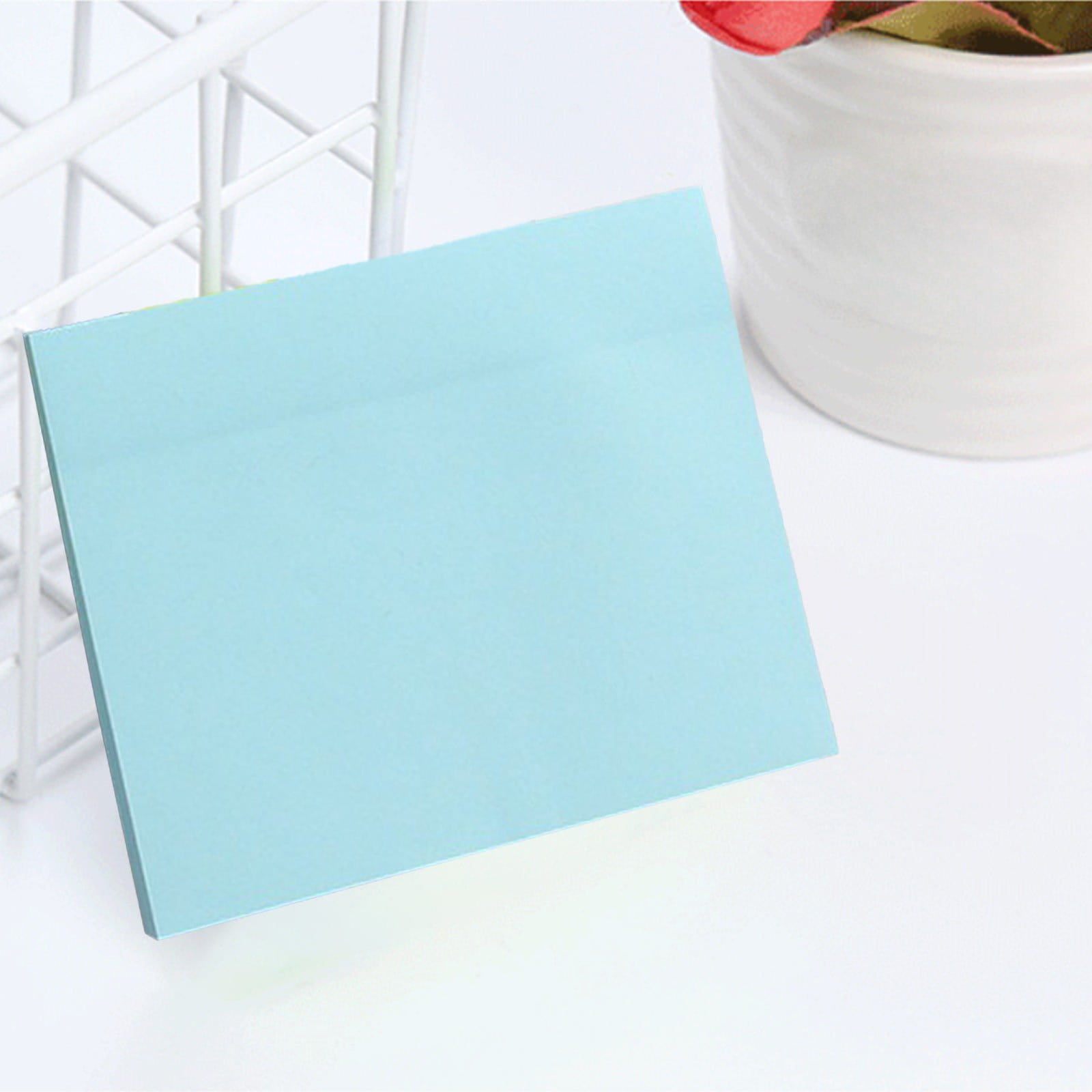 Ke1Clo Sticky Notes 4x3 inch Office Stationery Notepad Can Be Torn Blue ...