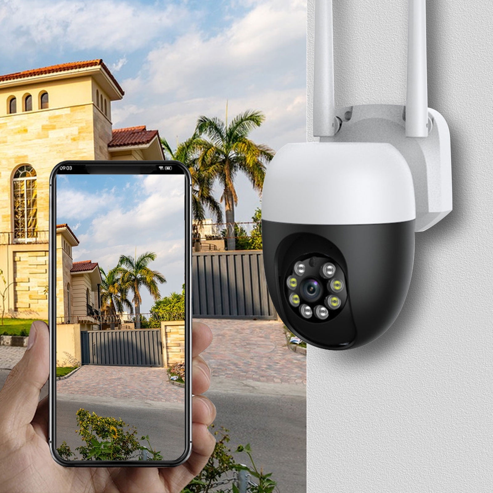 Ke1Clo Surveillance Camera HD Outdoor Surveillance Camera Humanoid ...