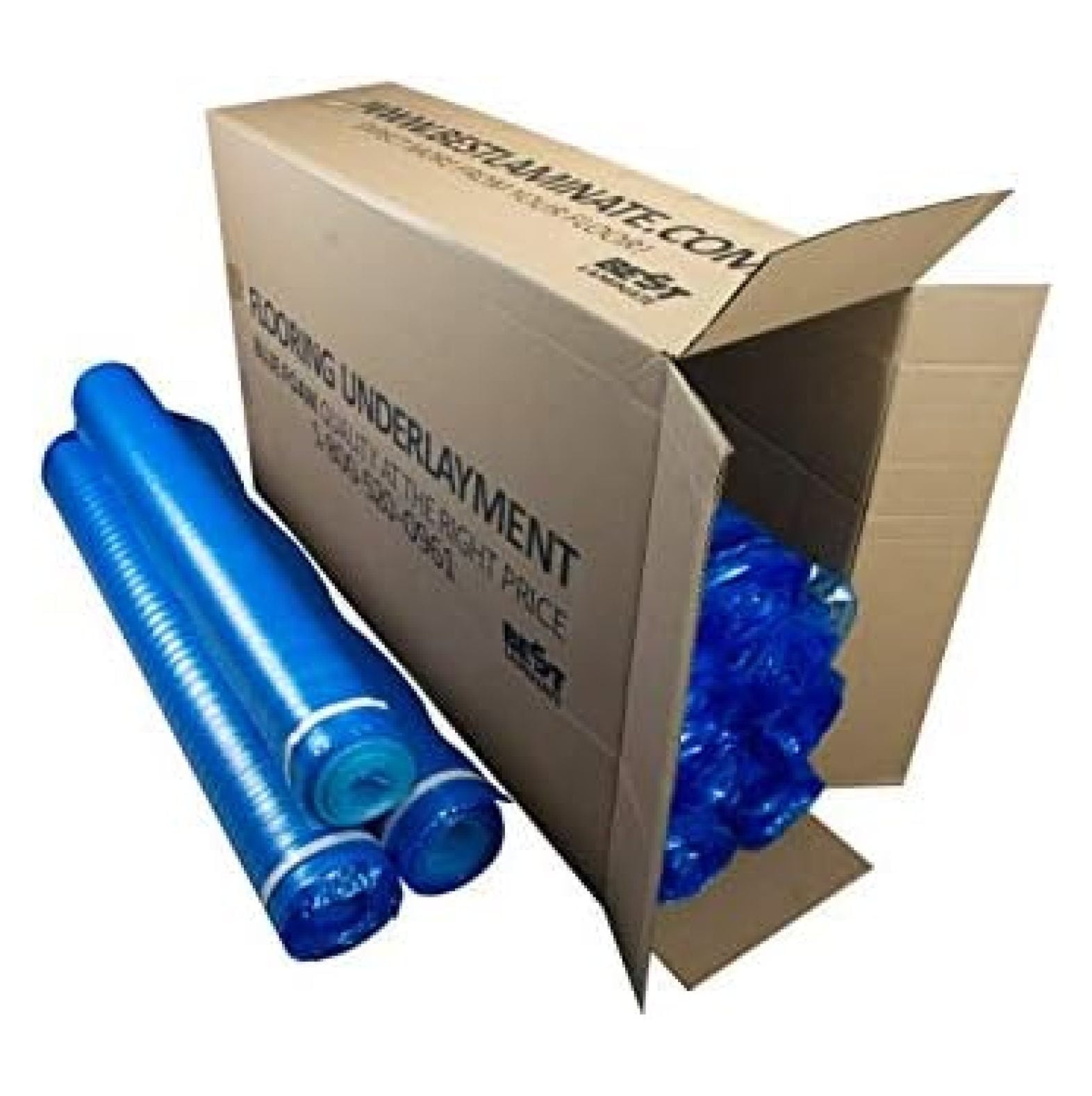 KeLiang 2 Mm Thick, Blue Plastic Carpet Underlayment, 500sf Coverage ...