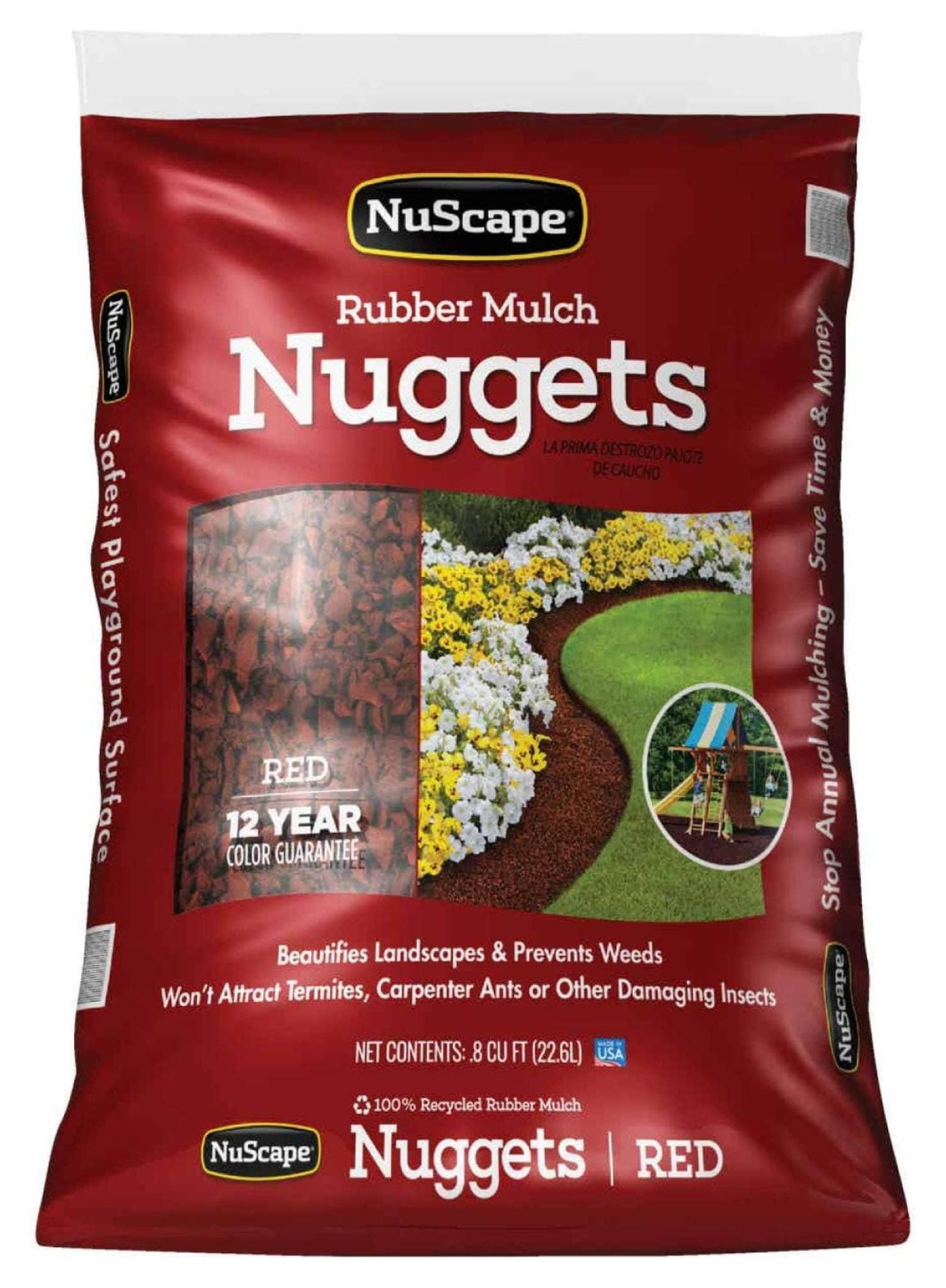 KeLiang NuScape 0.8-cu ft Red Playground Rubber Mulch - Walmart.com