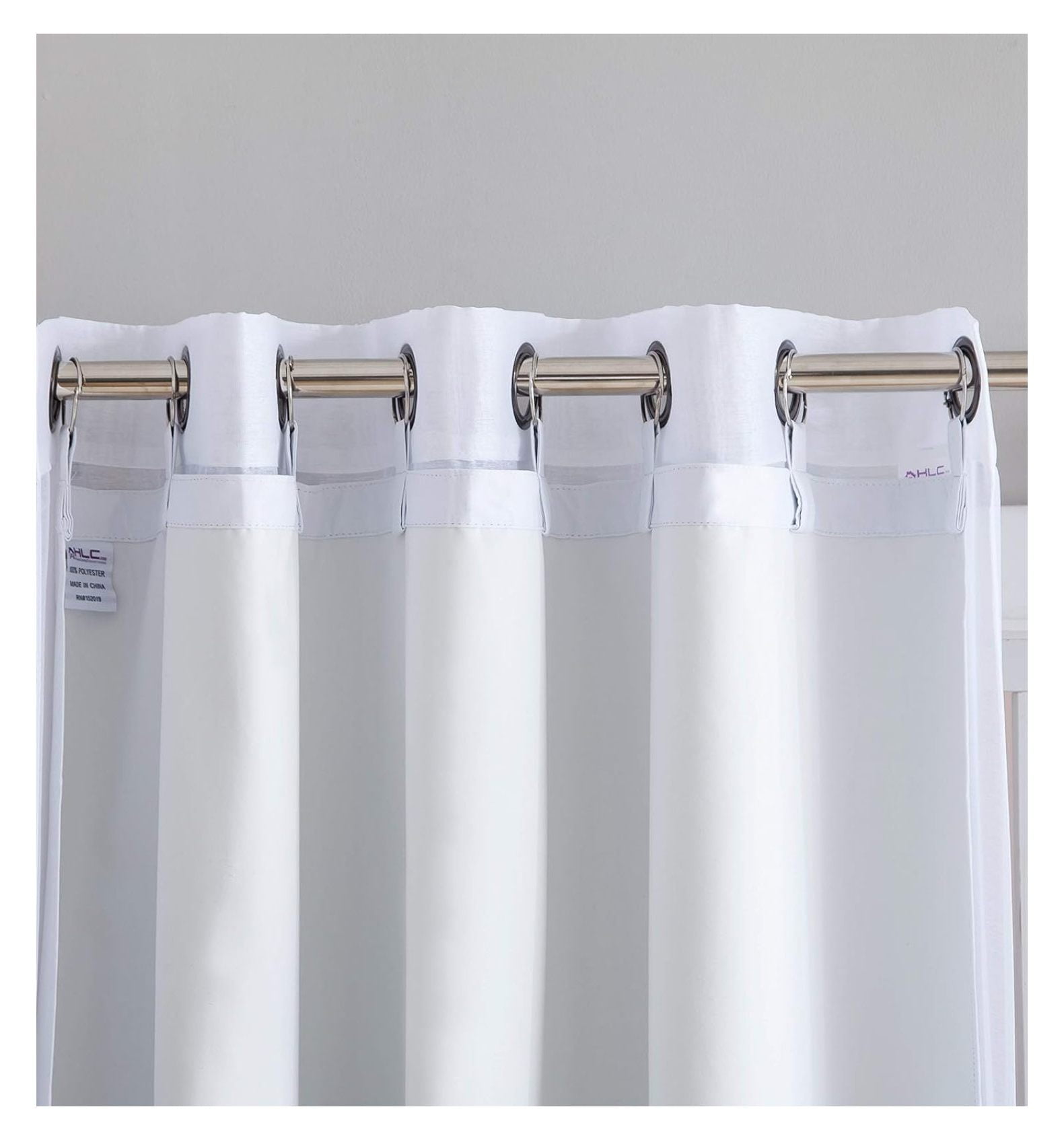 KeLiang White Thermal Insulated 100% Blackout Curtain Liner 84 inch ...