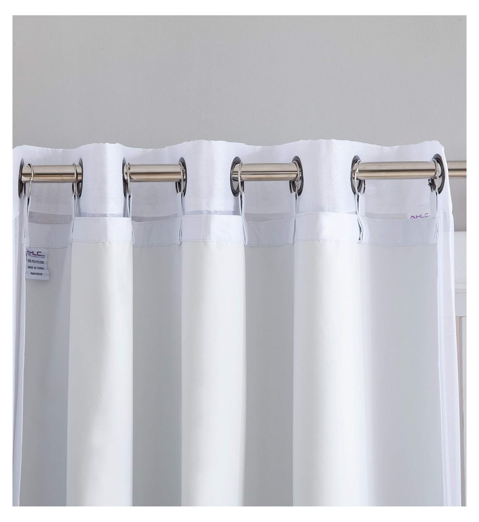 KeLiang White Thermal Insulated 100% Blackout Curtain Liner 95-96 ...