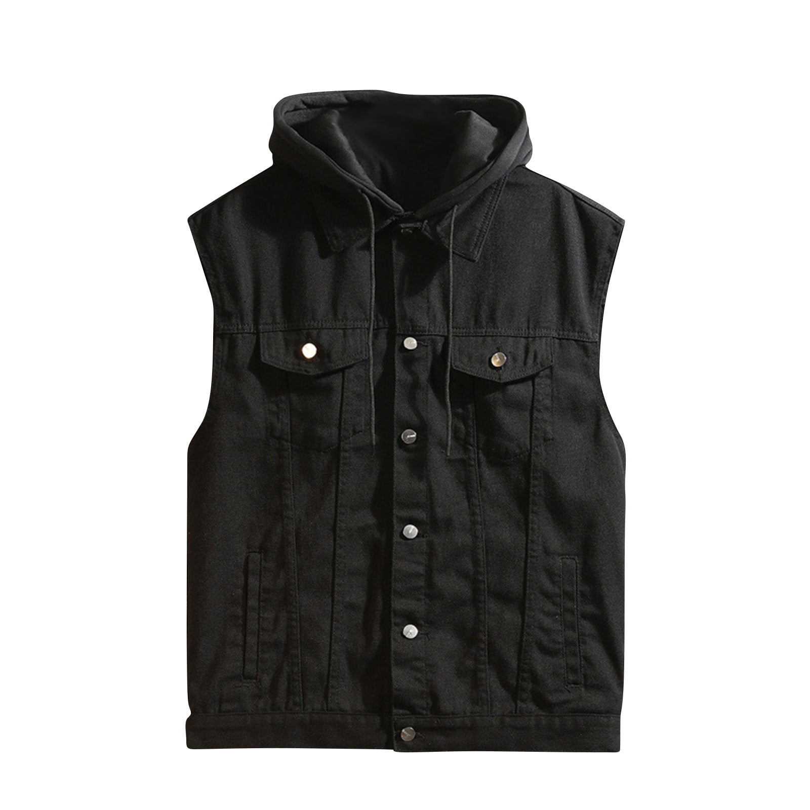 KeShDi Jackets for Men Solid Color Motorcycle Turndown Collar Denim ...