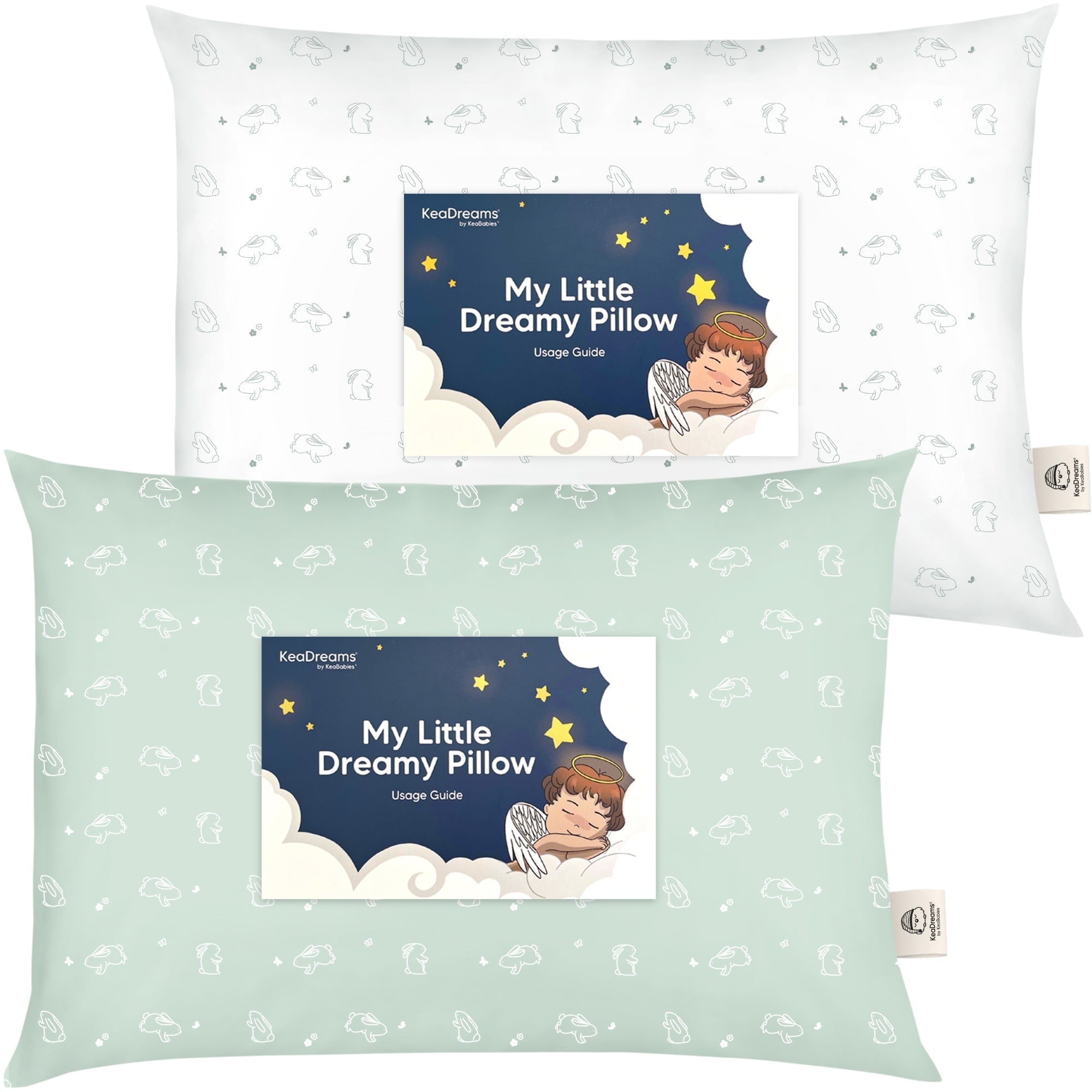 KeaBabies 2-Pack Toddler Pillows for Sleeping, Kids Pillow for Girls ...
