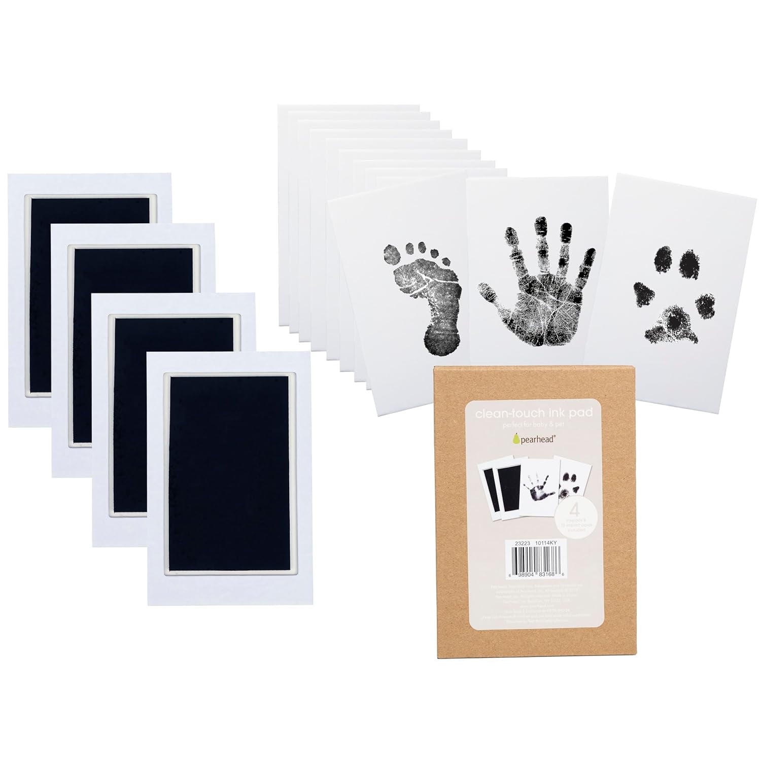 Inkless Handprint Footprint Art Kit, Mess-Free Baby Keepsakes, Paw ...
