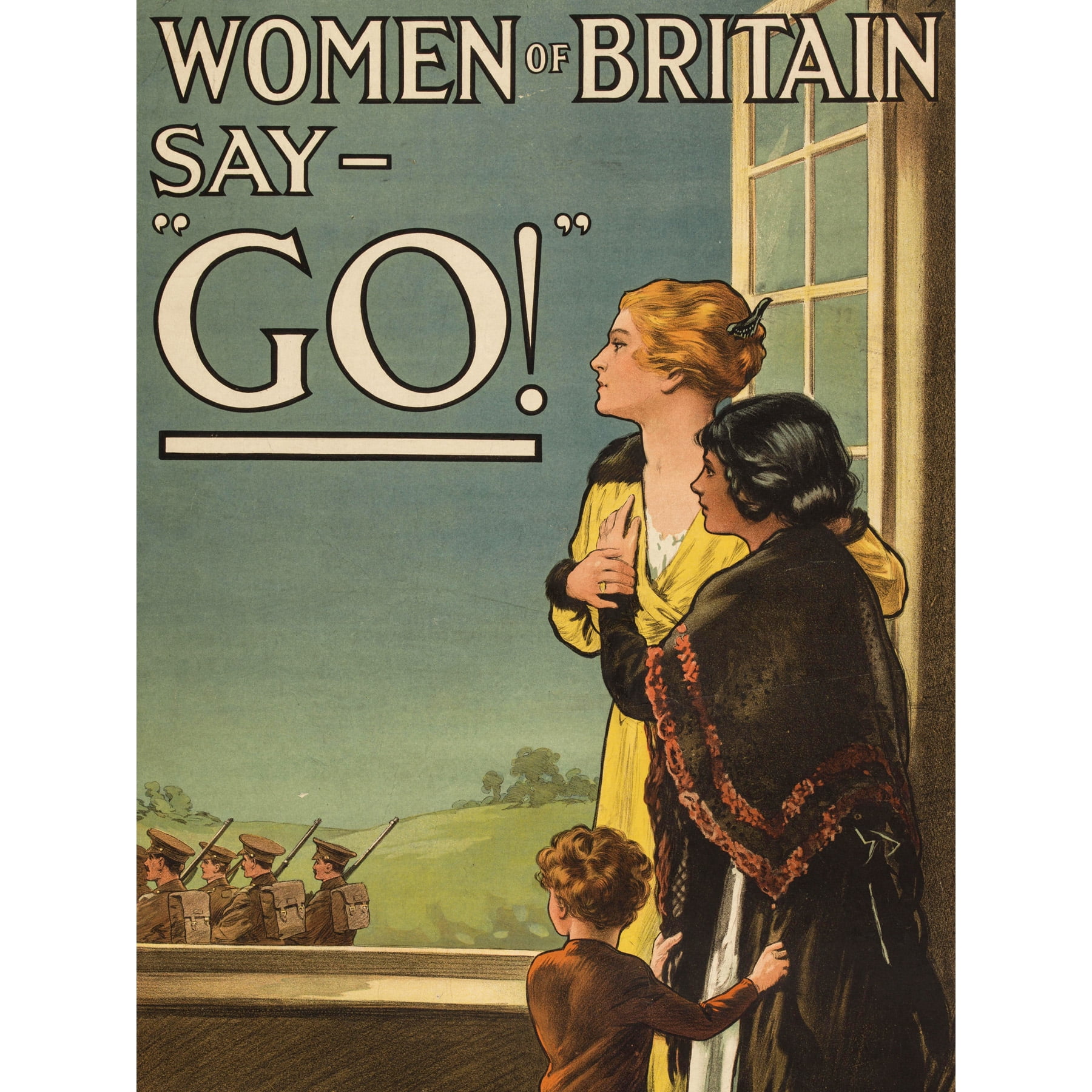 Kealey Women Britain WWI Recruit Army Advert Extra Large Art Print Wall ...