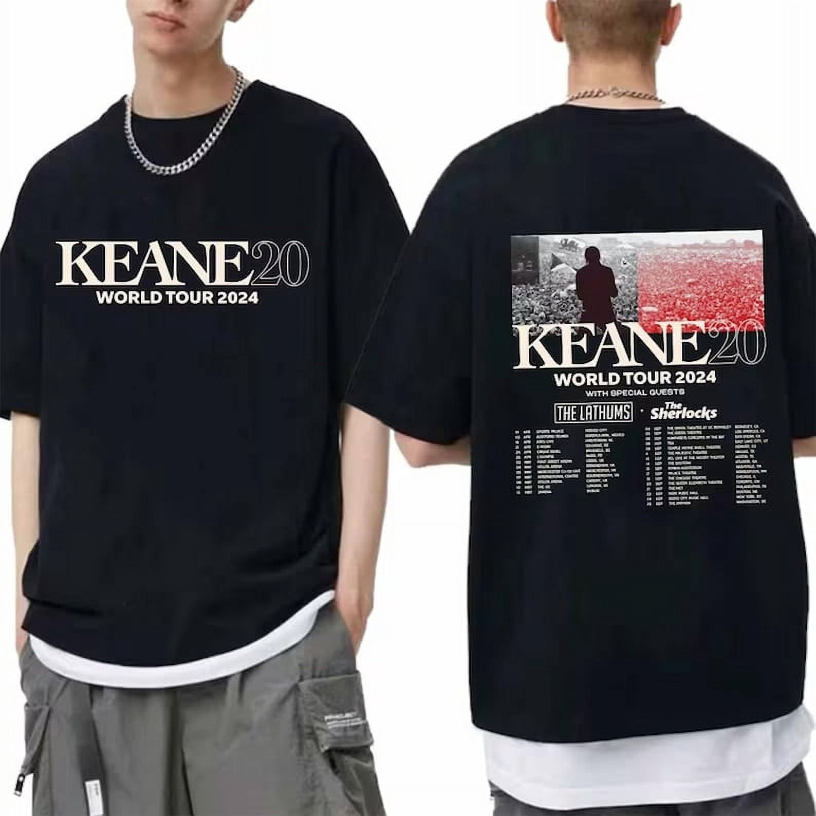 Keane World Tour 2024 Shirt, Keane Hopes and Fears 2024 Concert Shirt ...