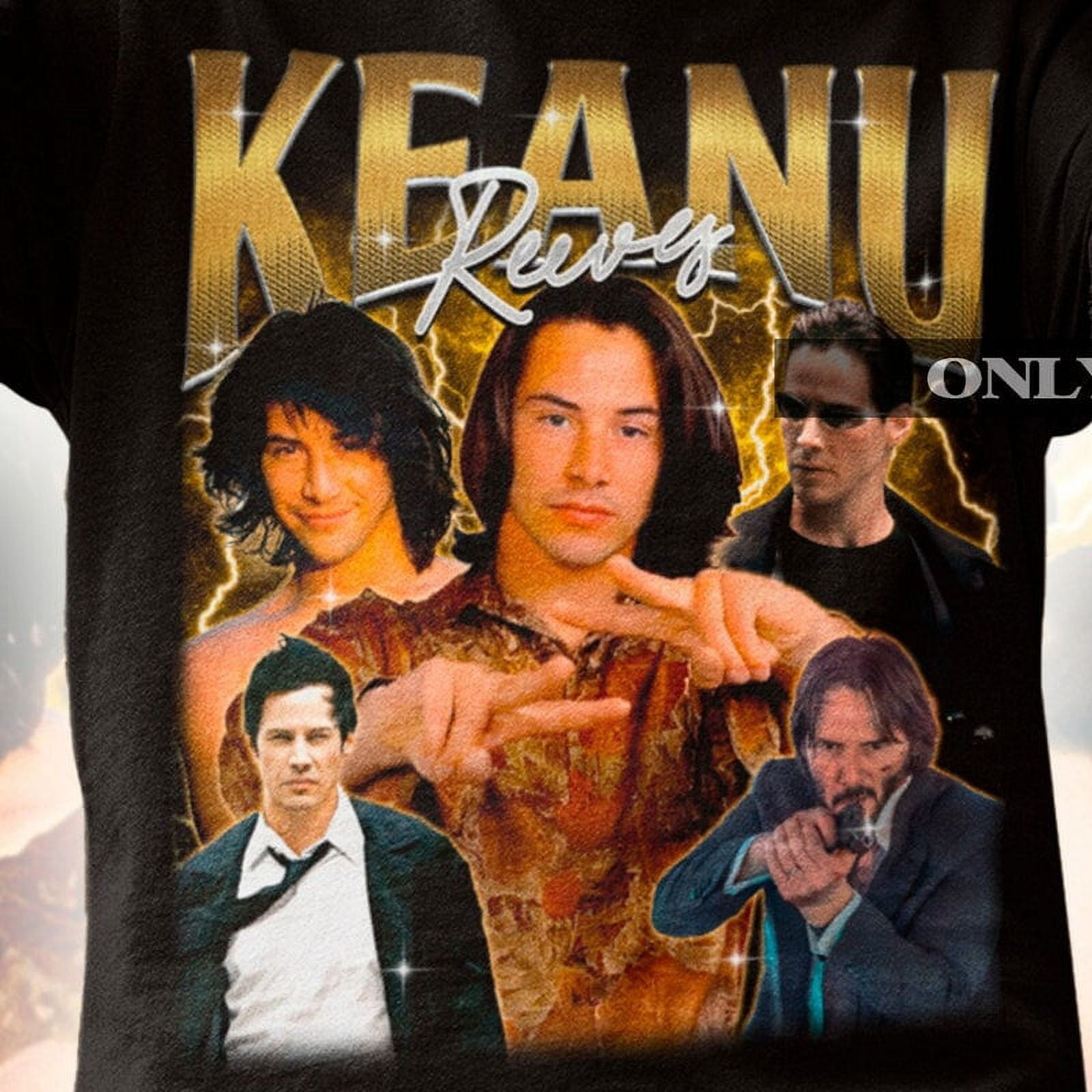 Keanu Reeves Bootleg T-shirt - Iconic Movie Star Tee - Keanu Reeves ...