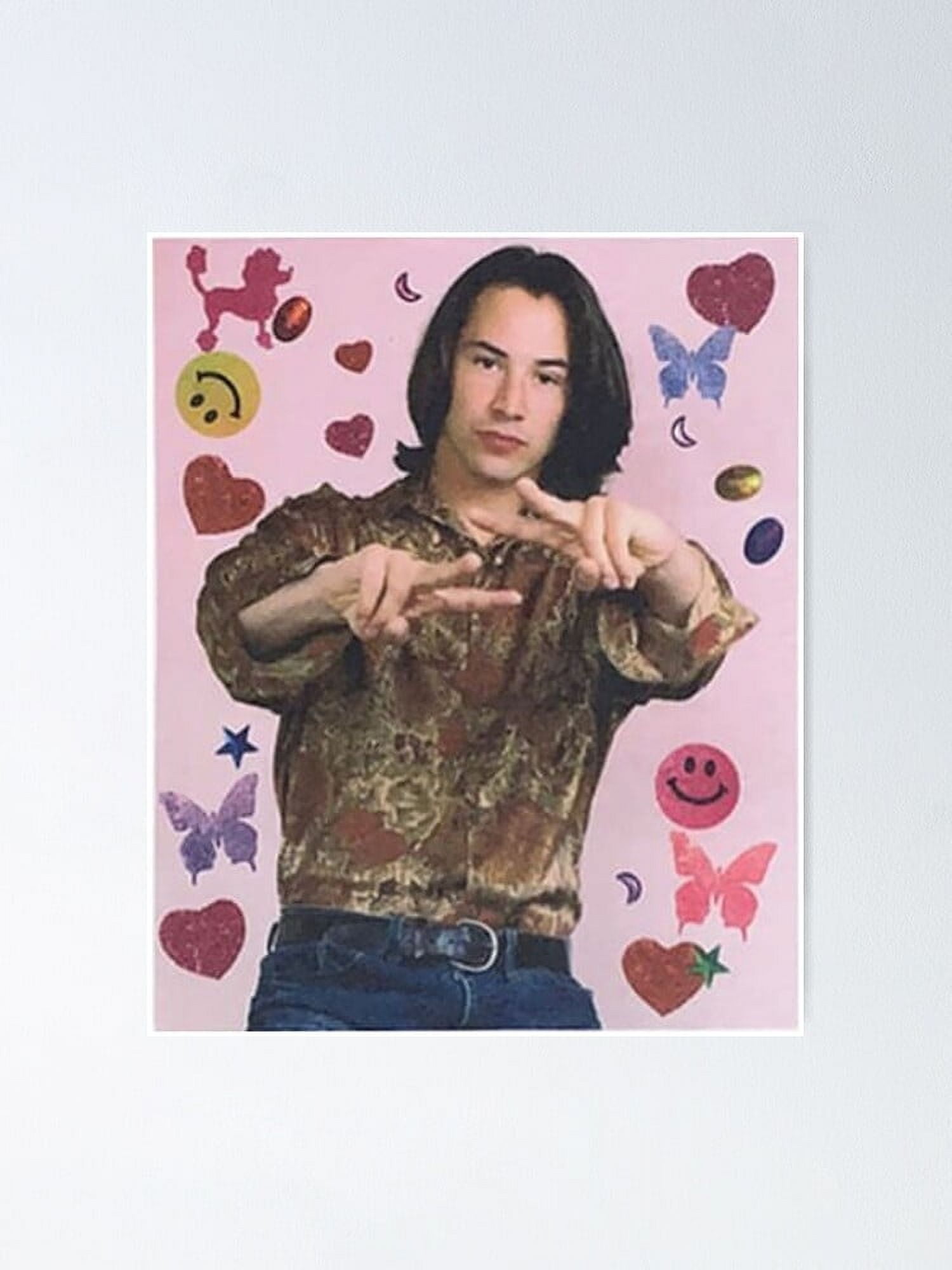 Keanu Reeves ICONIC 90s Teen Mag Modern Art Decor Unframe - Walmart.com