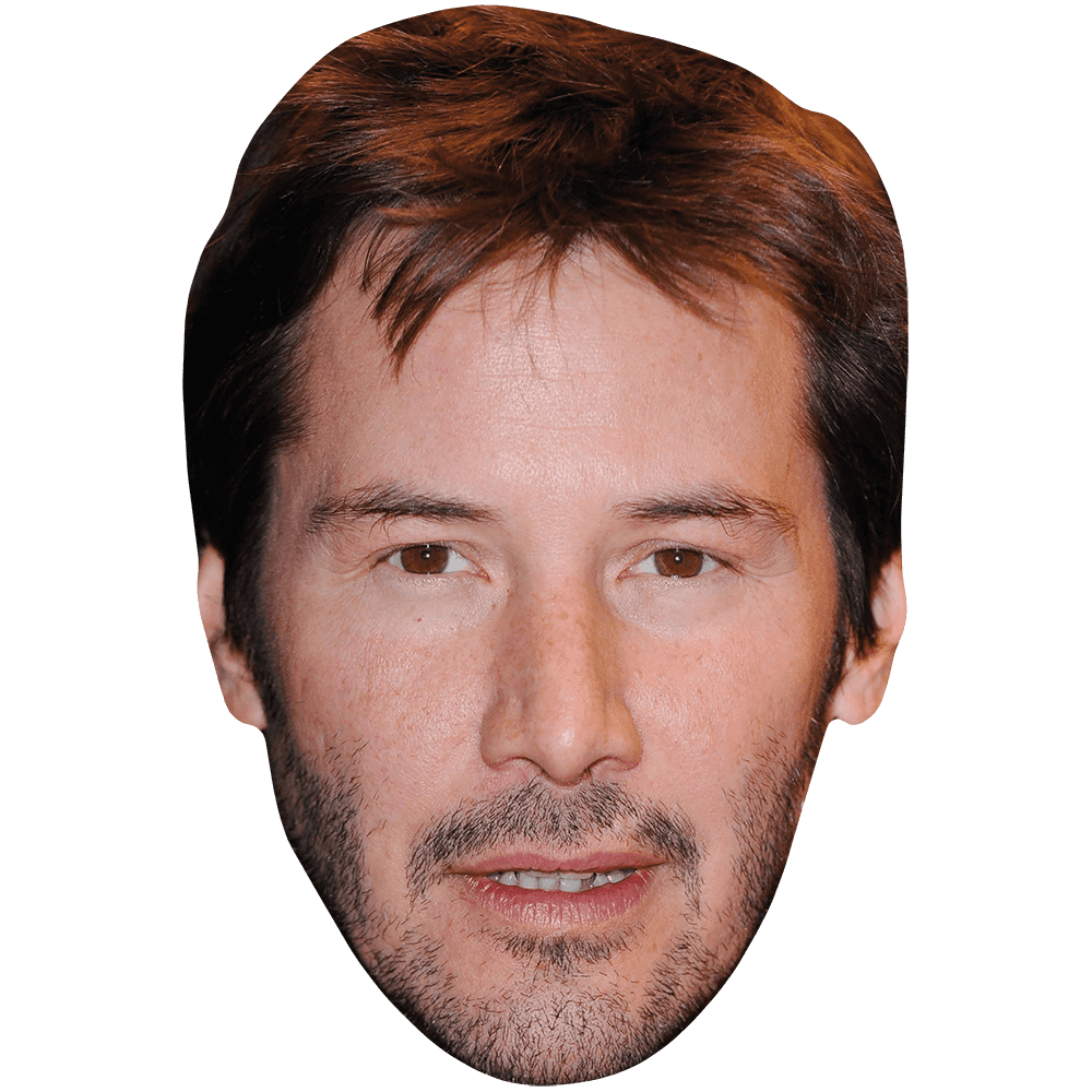 Keanu Reeves (Stubble) Flat Cardboard Face - Walmart.com