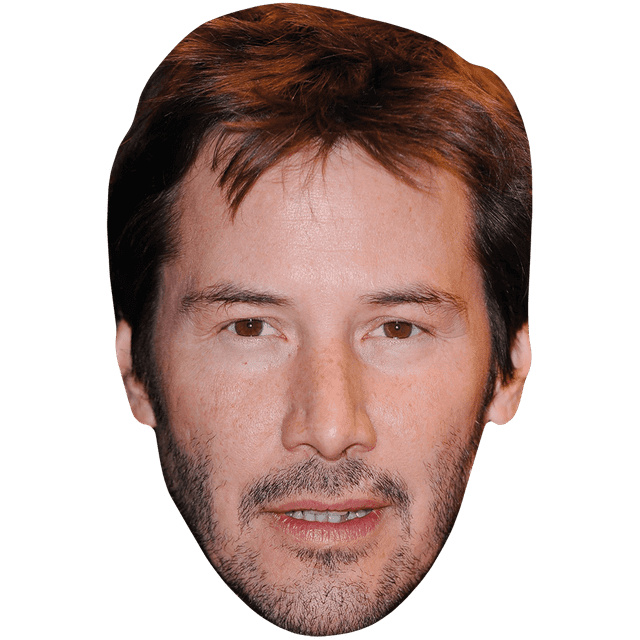 Keanu Reeves (Stubble) Flat Cardboard Face - Walmart.com