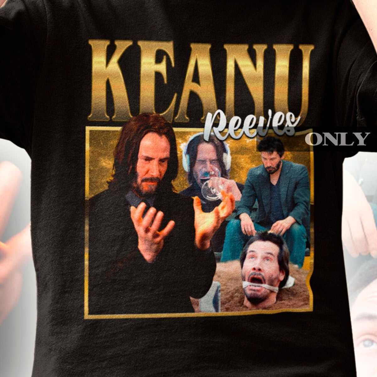 Keanu Reeves Timeless Cinematic Tee - Retro Style Bootleg Shirt ...
