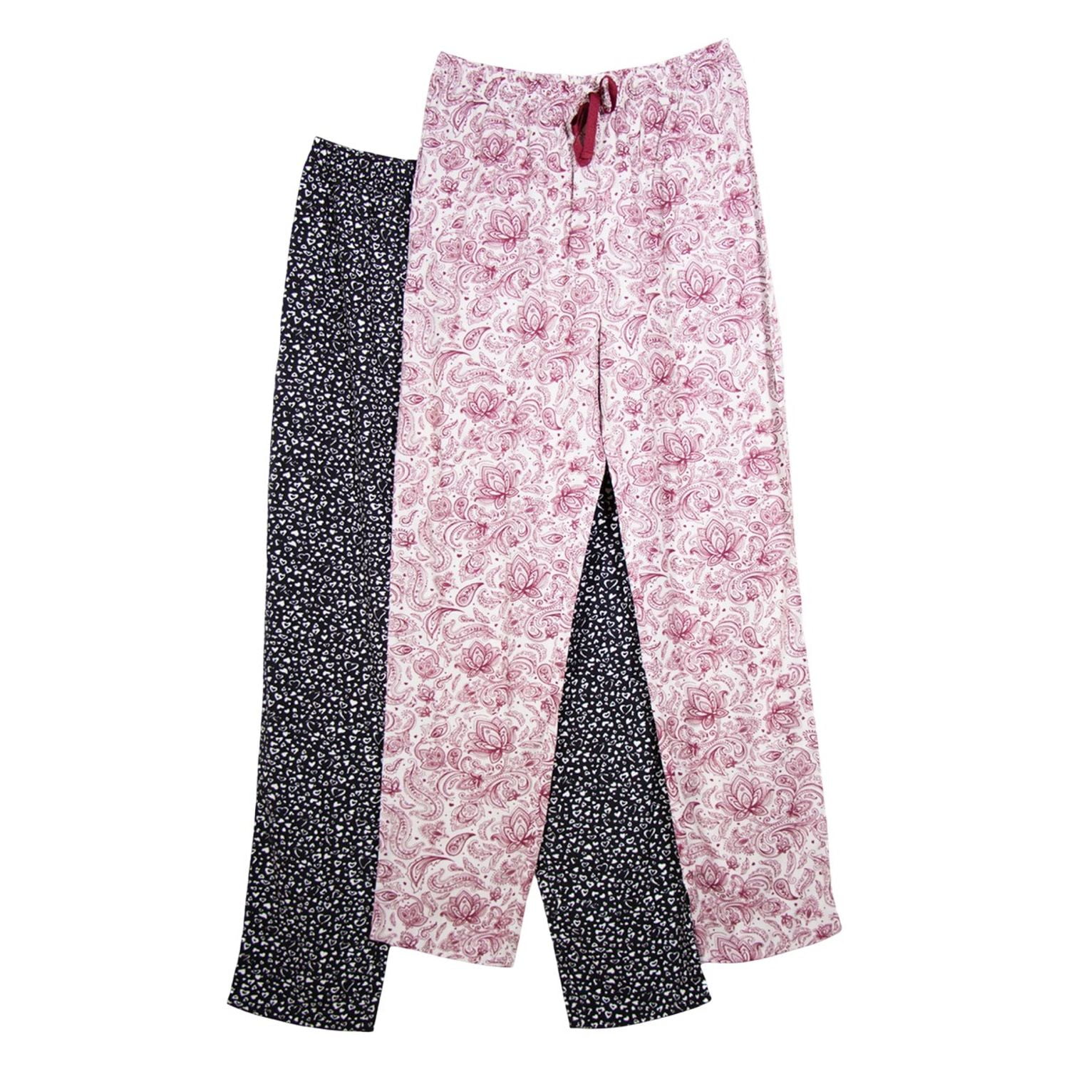 Keanu Womens Viscose Pajama Bottoms (Pack of 2) - Walmart.com