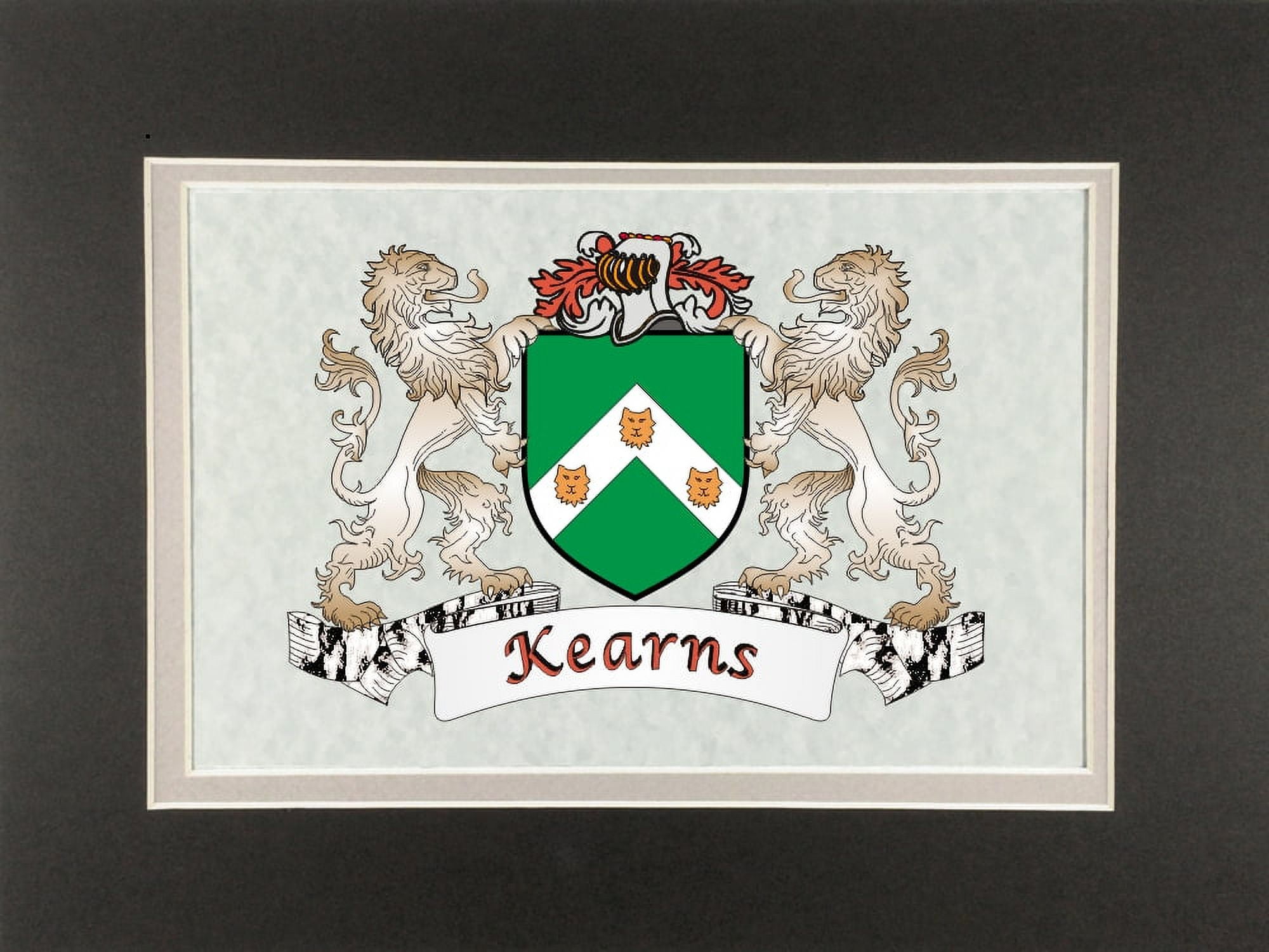 Kearns Irish Coat of Arms Print - Frameable 9" x 12" - Walmart.com