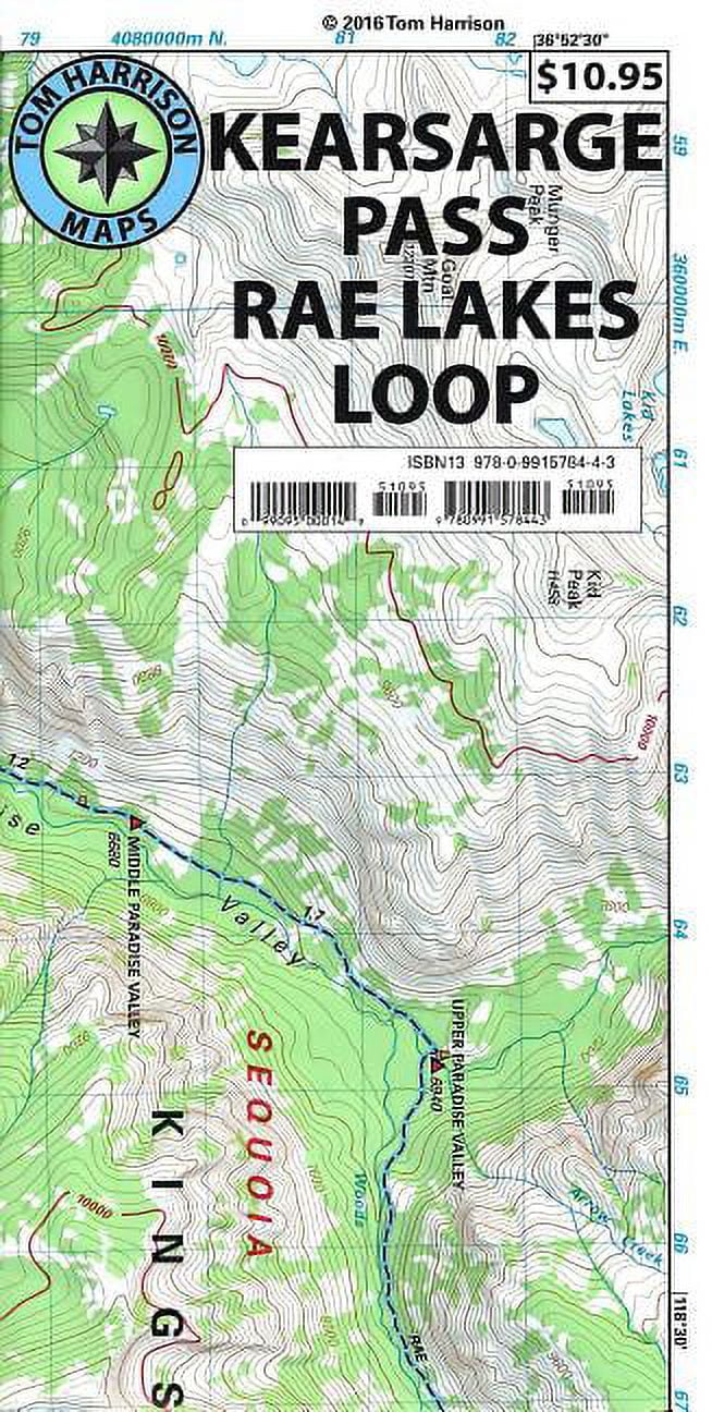 Kearsarge Pass: Rae Lakes Loop, (Paperback) - Walmart.com
