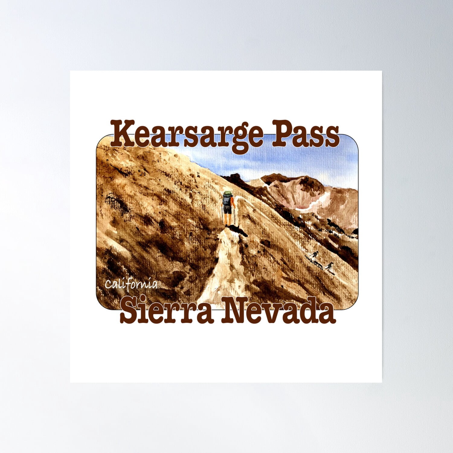 Kearsarge Pass, Sierra Nevada, California Poster Wall Art, Modern Wall ...