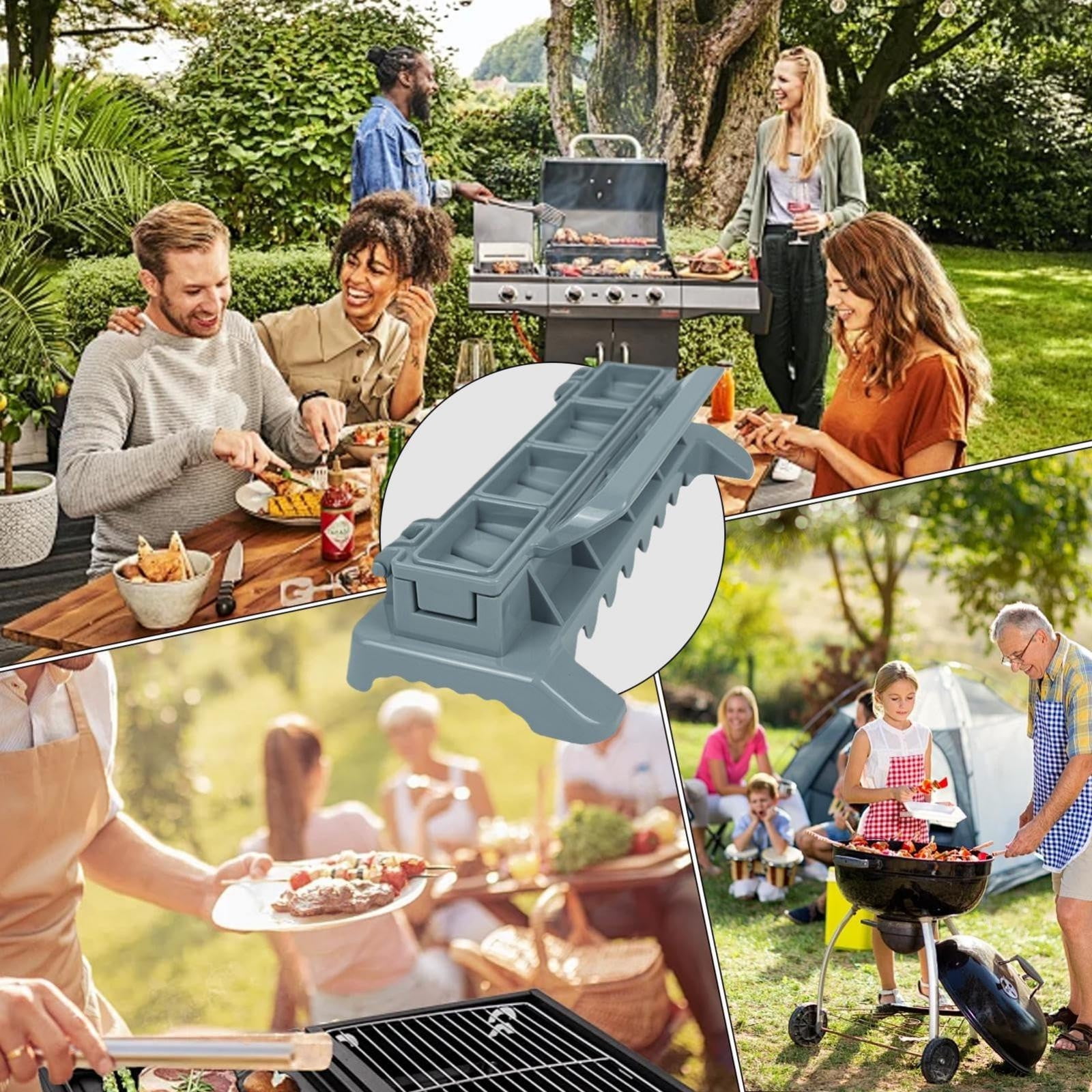 Kebab Maker - BBQ Professional Skewers Barbecue Maker Mold | Kebab ...