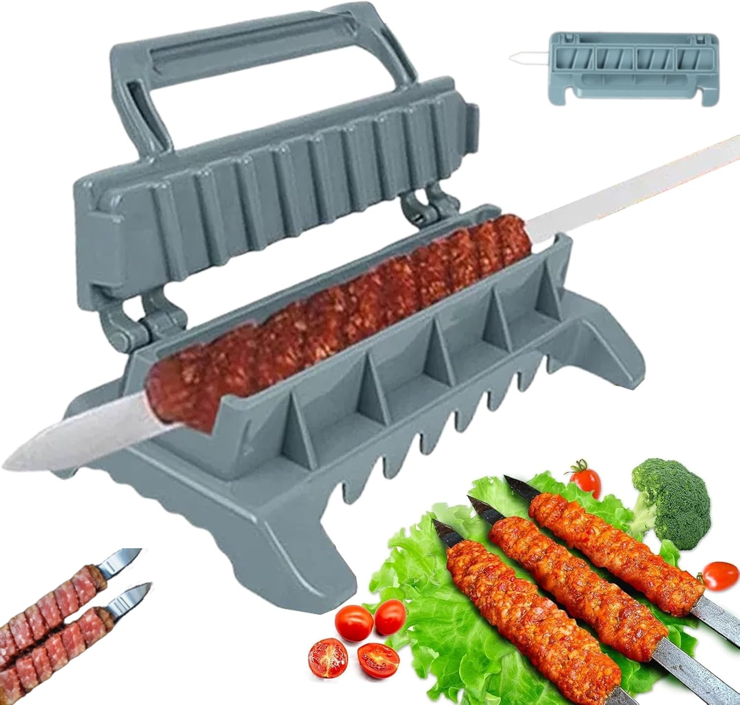 Kebab Maker,Manual Kabob Mould,Non-Sticky Anti-deform Multifunction ...