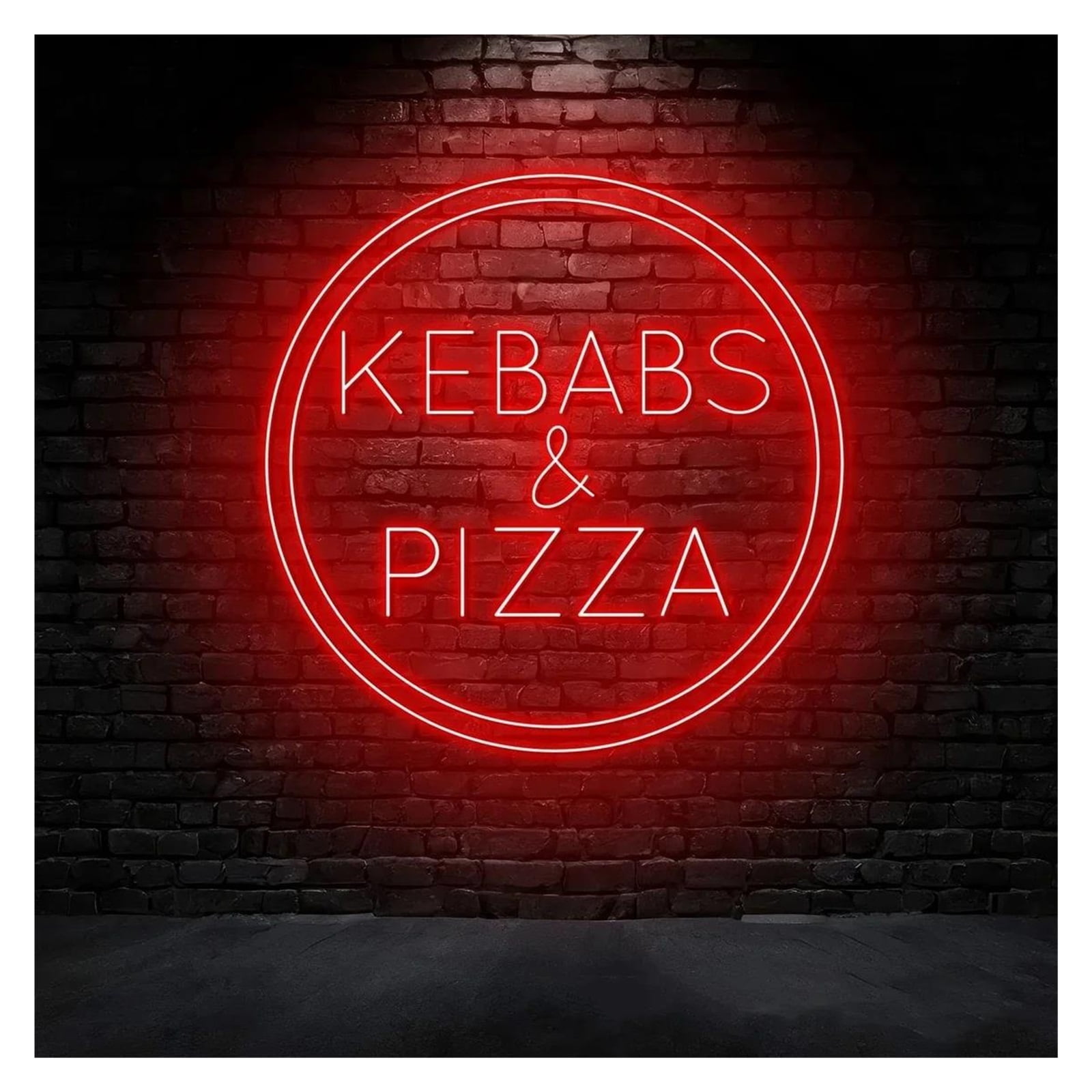 "Kebabs And Pizza" Neon Light Pizza Store Open Sign USB Powered For ...