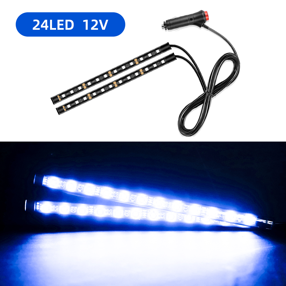 Kebidumei auto decorative lamp 48 led 4 in 1 car interior atmosphere ...