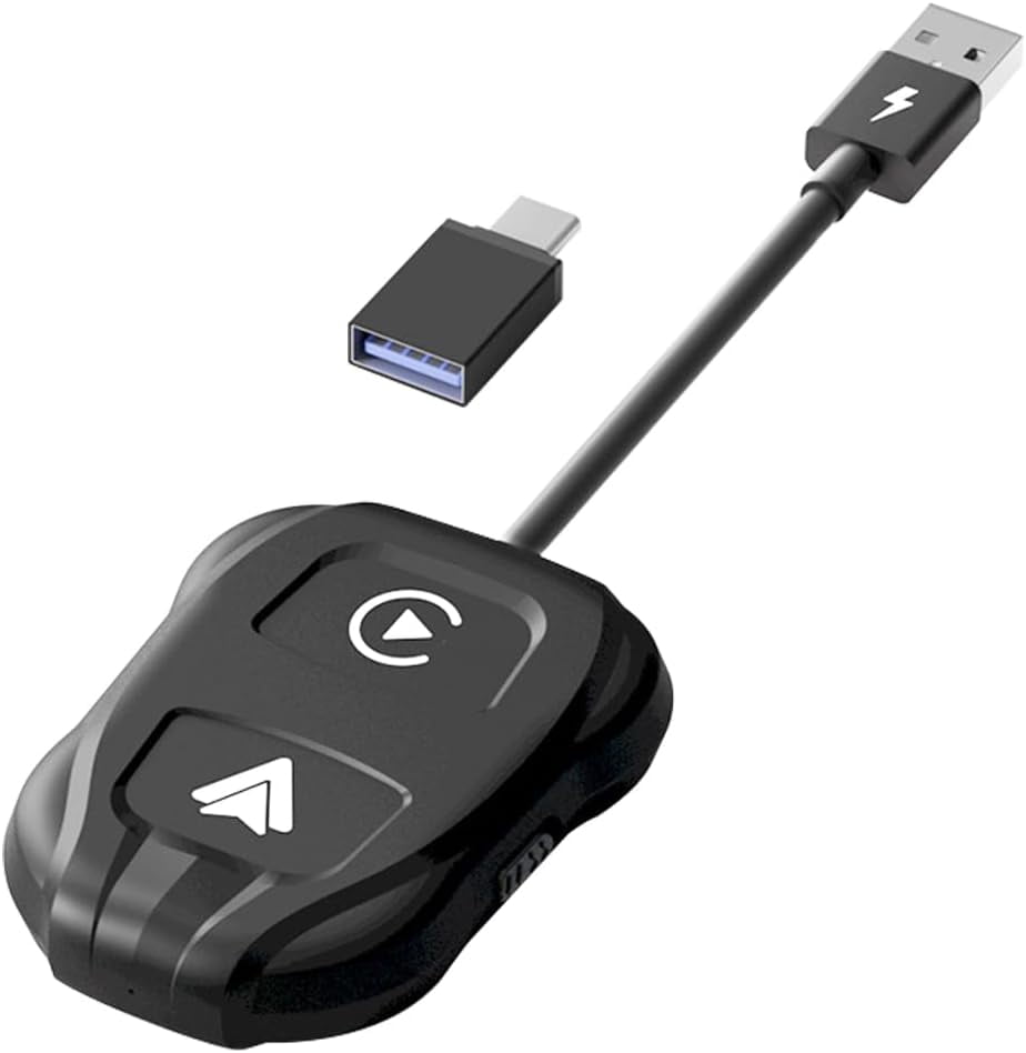 Kebiory 2-in-1 Wireless CarPlay Adapter & Andoriod Auto Adapter,Plug ...