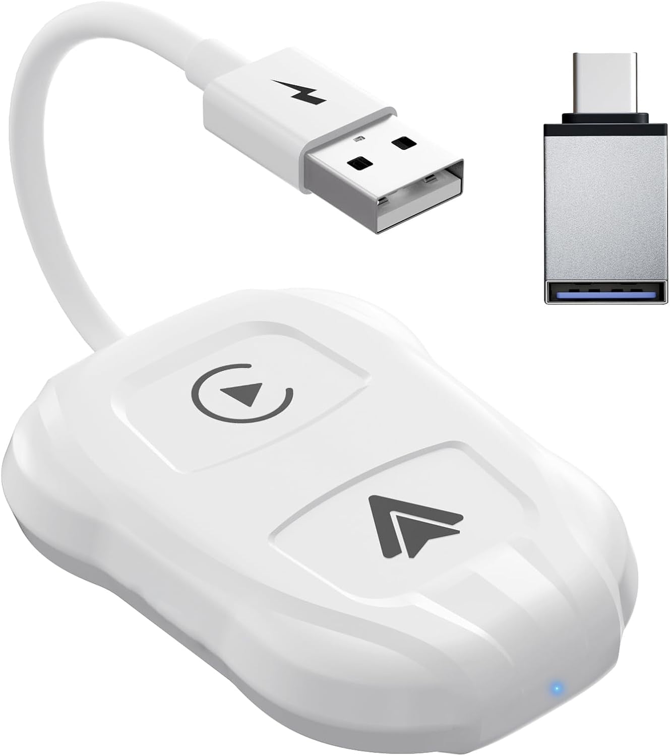 Kebiory 2-in-1 Wireless CarPlay Adapter & Andoriod Auto Adapter,Plug ...