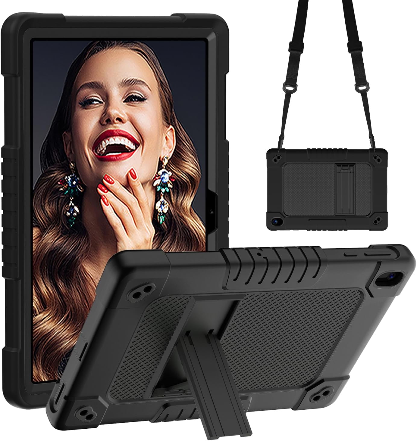 Kebiory Case for Walmart ONN 10.1 Inch Gen 4 2024 Tablet(Model:100135925),Heavy Duty Shockproof ...