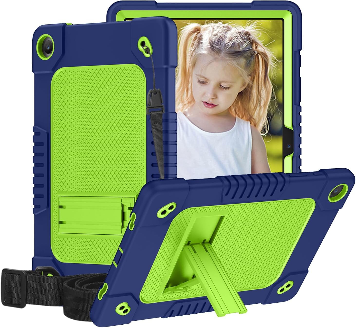 Kebiory for Samsung Galaxy Tab A9 Plus Tablet Case,Heavy Duty Shockproof Hybrid with Kickstand ...