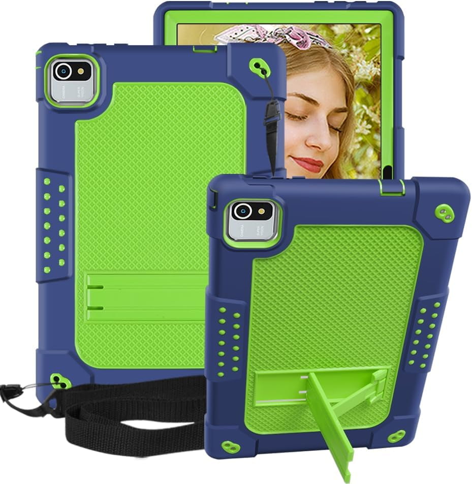 Kebiory Shockproof Kids Shoulder Strap Stand Hybrid Tablet Case for ...