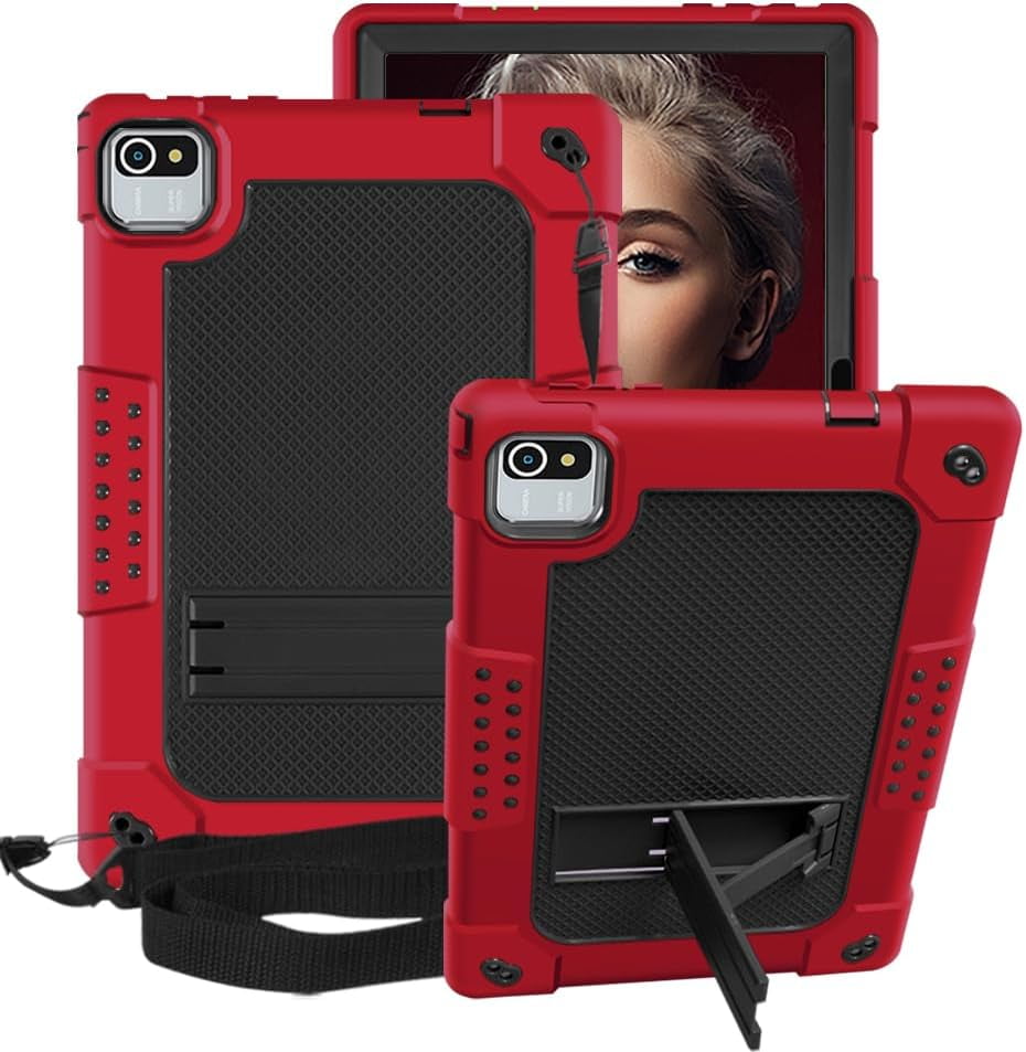 Kebiory Shockproof Kids Shoulder Strap Stand Hybrid Tablet Case for ...