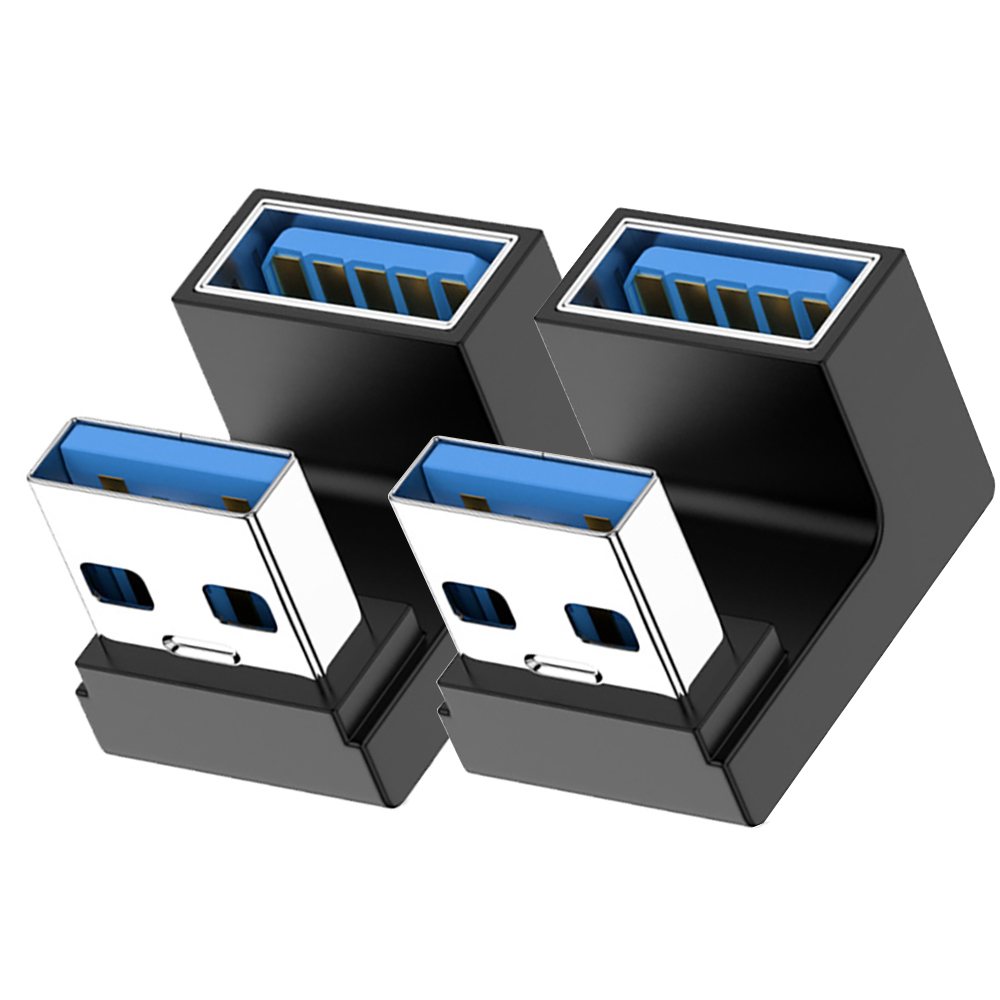 Kebiory USB 3.0 Male to Female Adapter, (2 Pack) USB A Male to Female ...