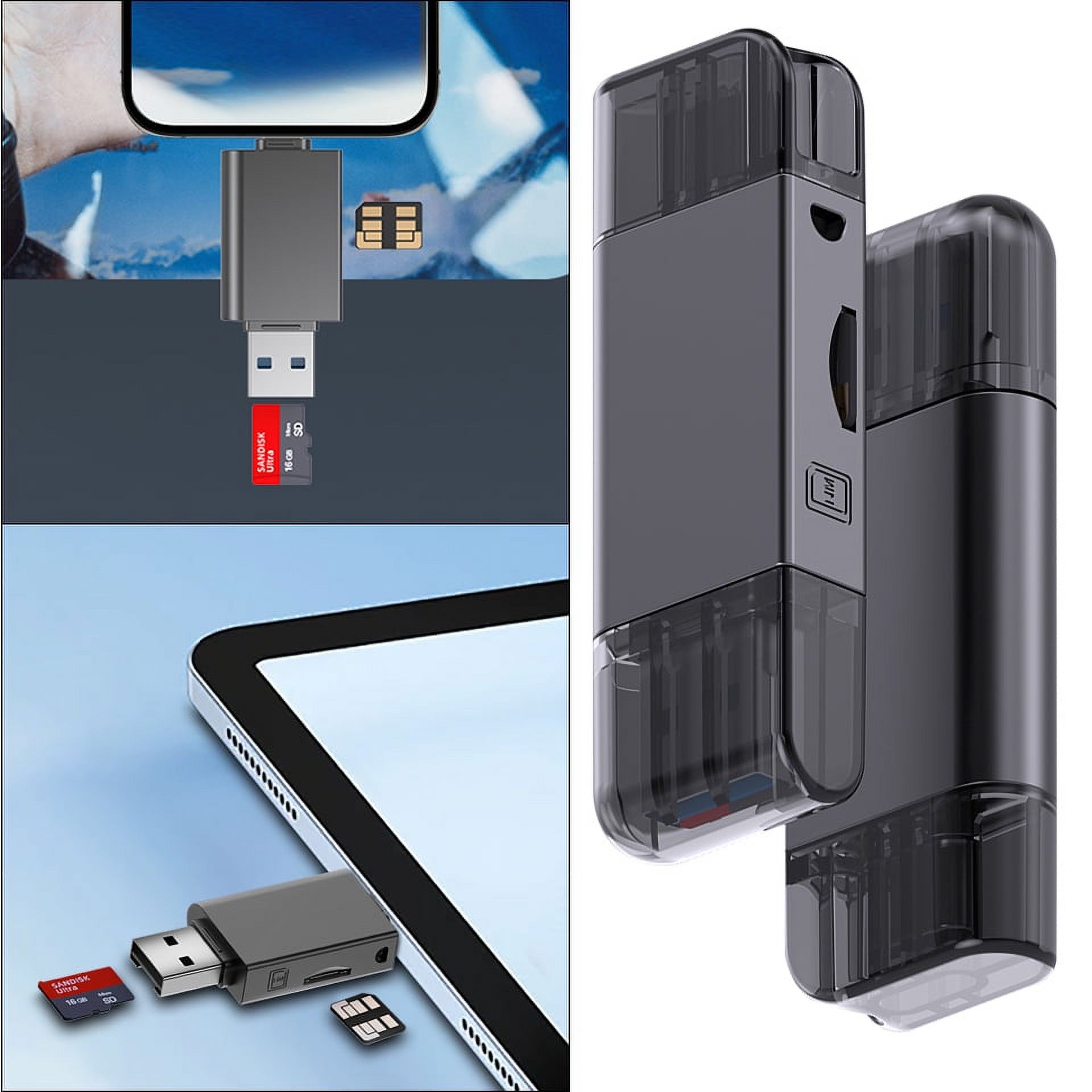 Kebiory USB Type C Card Reader, USB C Type C/USB 2.0 to NM Memory Card ...