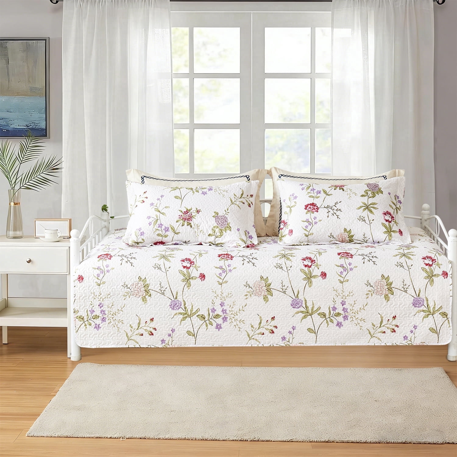 Kebury 3 Pieces Daybed Cover Set Cozy Sofa Daybed Bedding Double Sided ...