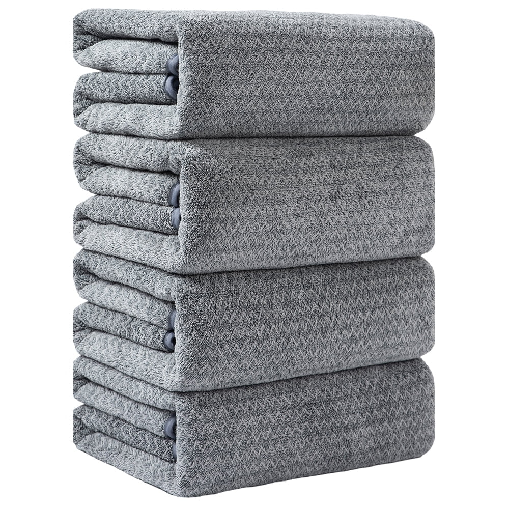 Kebury 4 Pack Bath Towels Extra large, 35"x70" Bath Sheets Towels Set ...