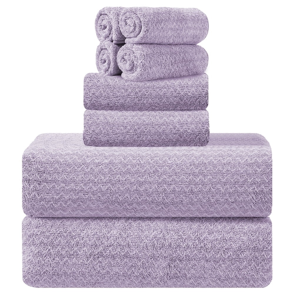 Kebury Bath Towels Set of 8, 2 Large Bath Sheets, 2 Hand Towels, 4 ...