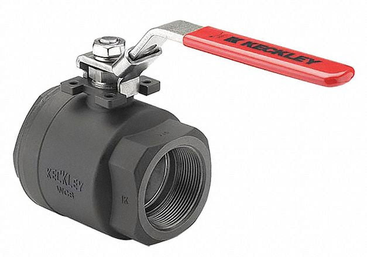 Keckley Ball Valve,1-1/4" Size,CS,Full Port BVS2THFCSRGSL-125 - Walmart.com