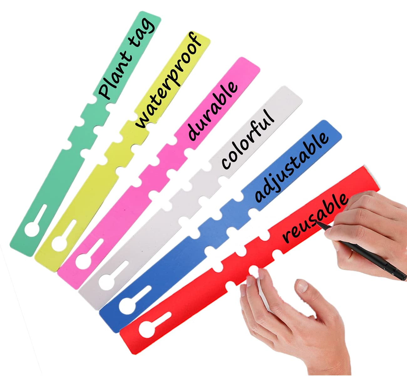 Kecoya 600 PCS Plastic Plant Tree Tags, 6 Plant Hanging Labels Outdoor ...