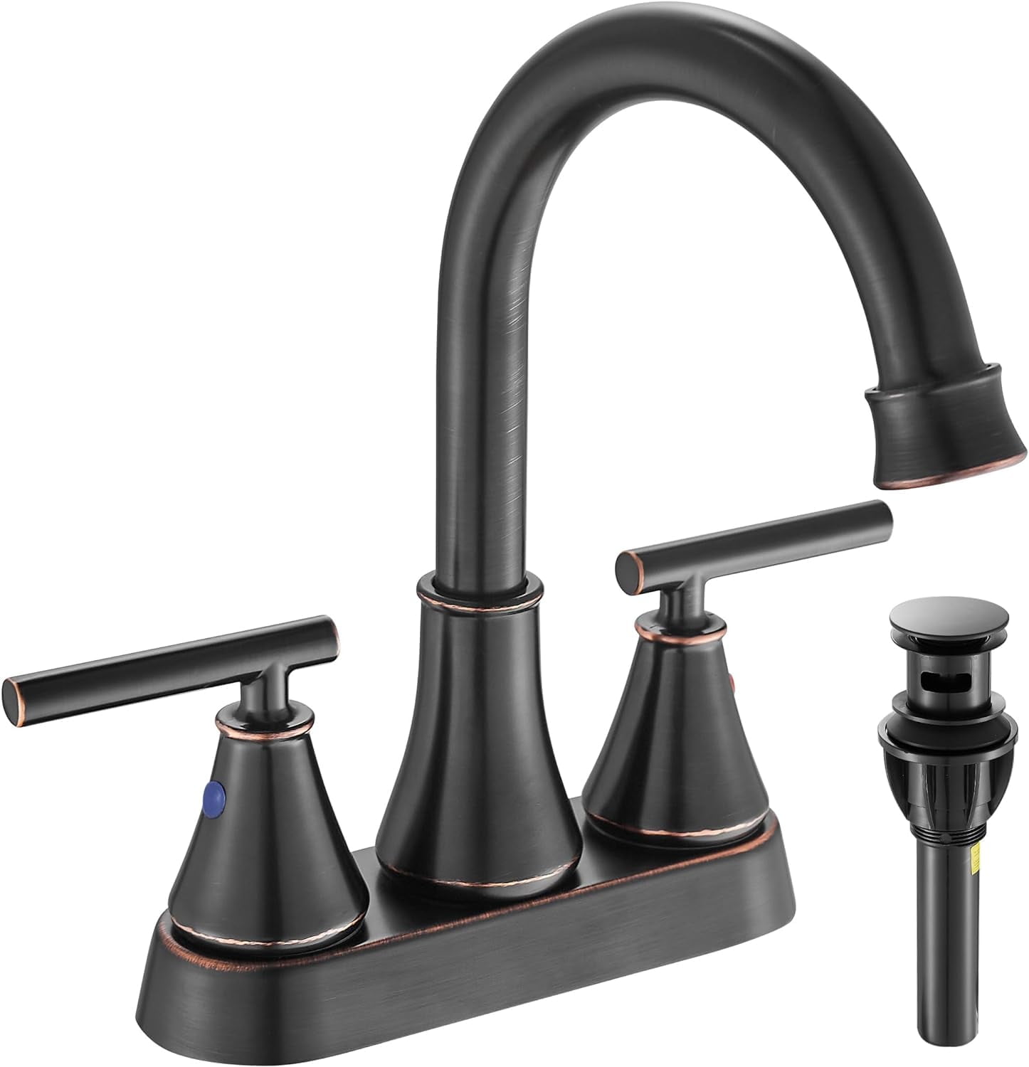 Kede Bathroom Sink Faucet 4 Inch 2 Handle Centerset Oil Rubbed Bronze ...