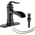 Kede Waterfall Faucet Bathroom Faucet Single Handle One Hole Oil Rubbed ...